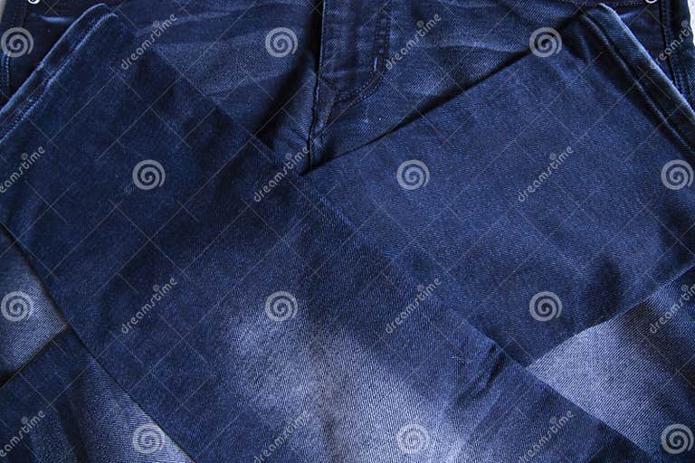 Folded Blue Jeans Pant Pattern Texture Background Stock Photo - Image ...