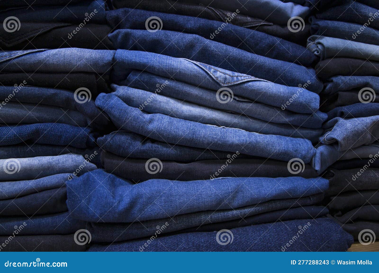 Folded Blue Jeans Pant Pattern Texture Can Be Used As a Background ...