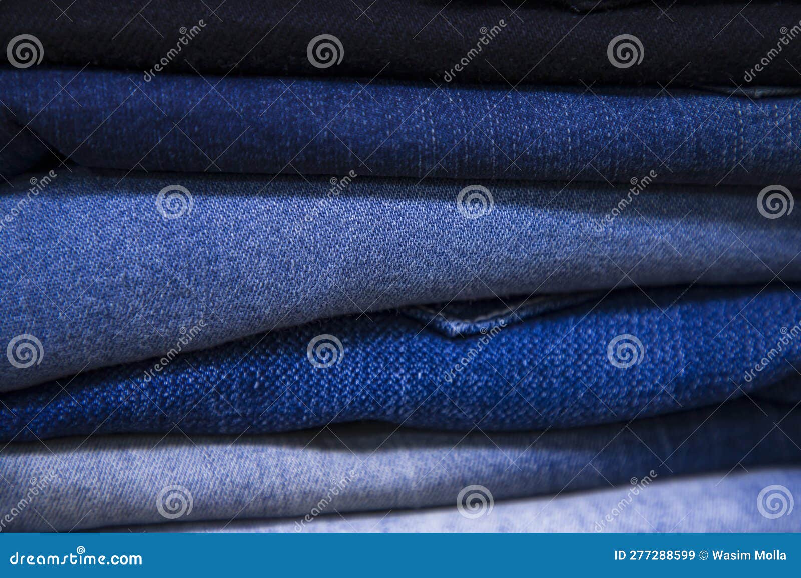 Folded Blue Jeans Pant Pattern Texture Can Be Used As a Background ...