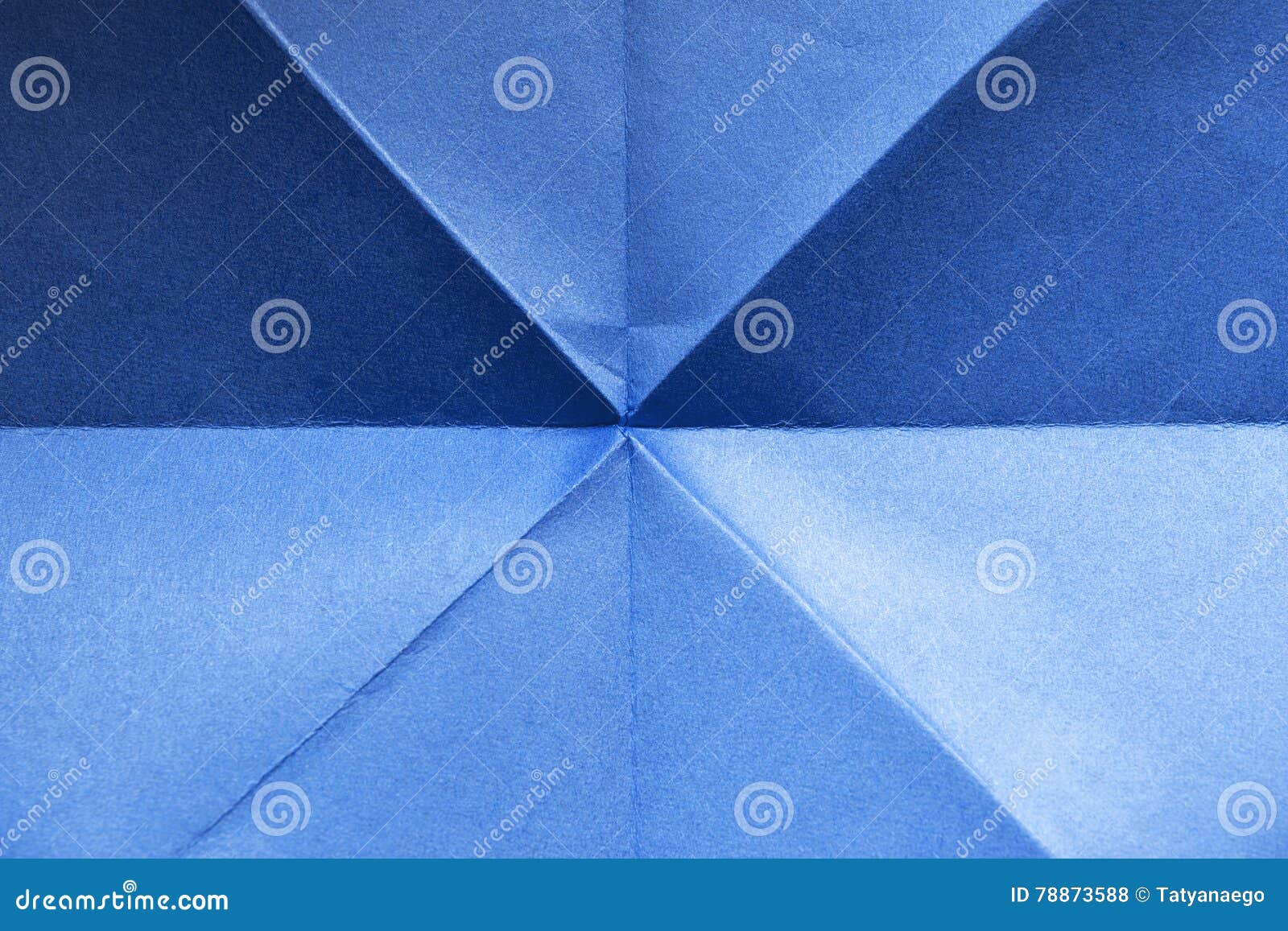 Folded blue paper stock photo. Image of folded, abstract - 78873588
