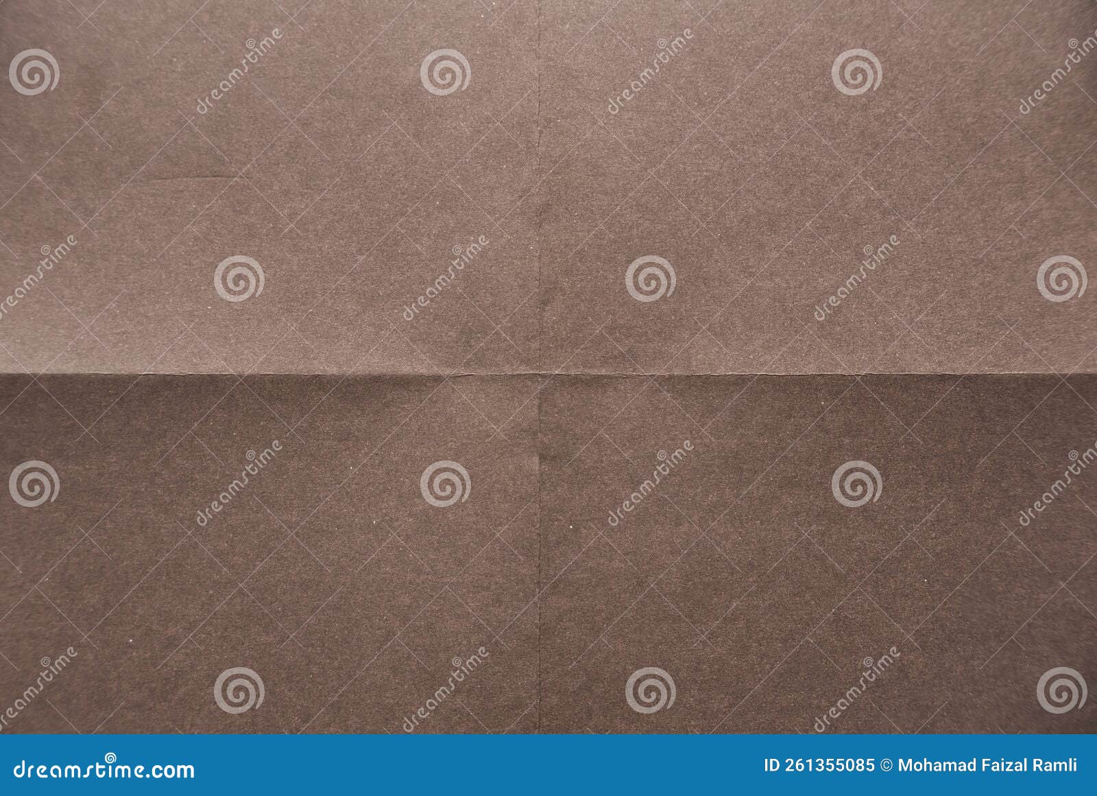 Folded Brown Paper for Background Stock Image - Image of note, blank ...