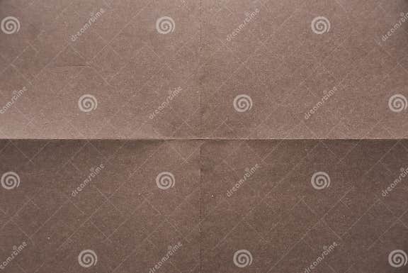 Folded Brown Paper for Background Stock Image - Image of note, blank ...