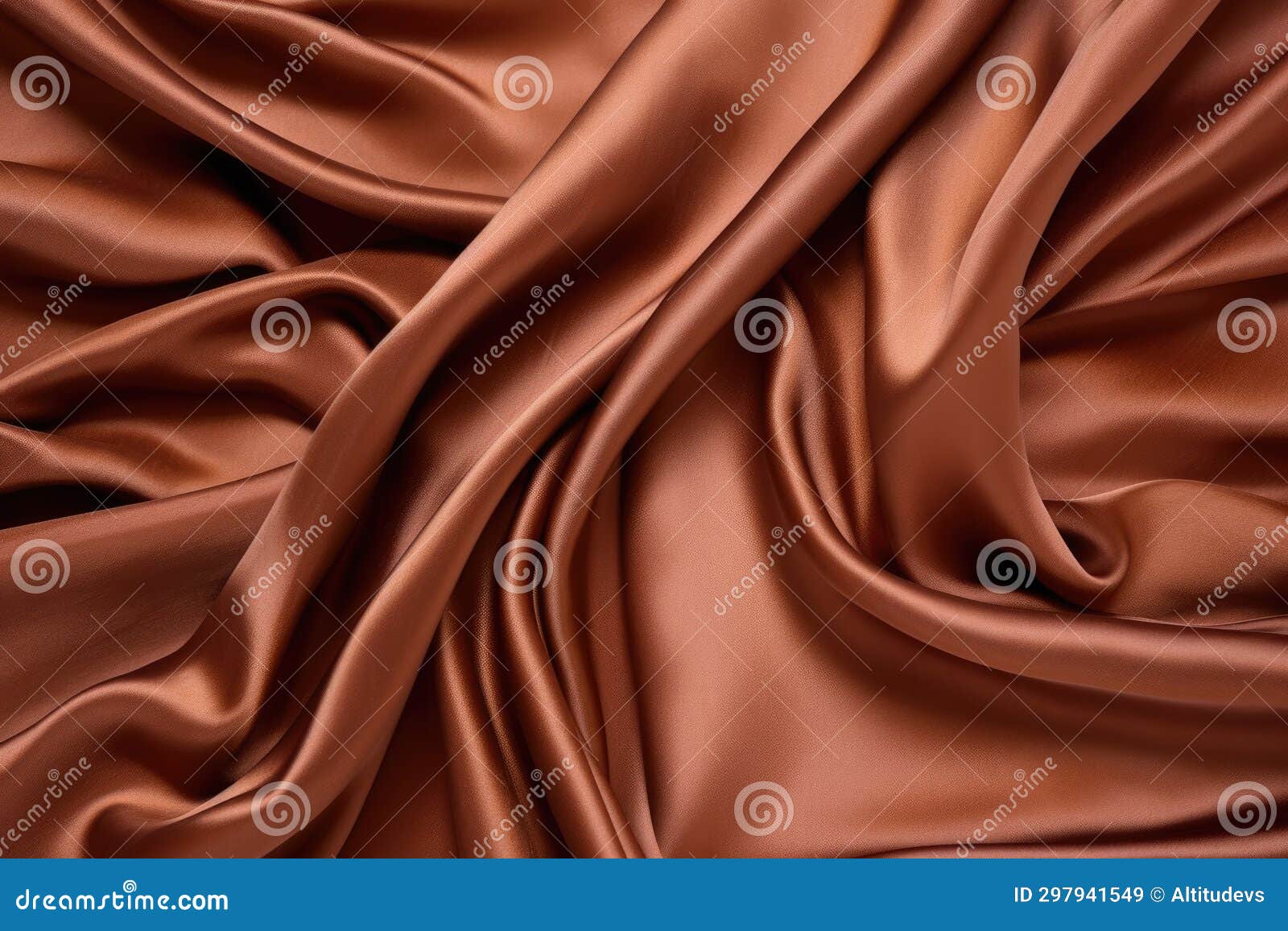 Folded Brown Silk Fabric with Rich Texture Stock Image - Image of silk ...