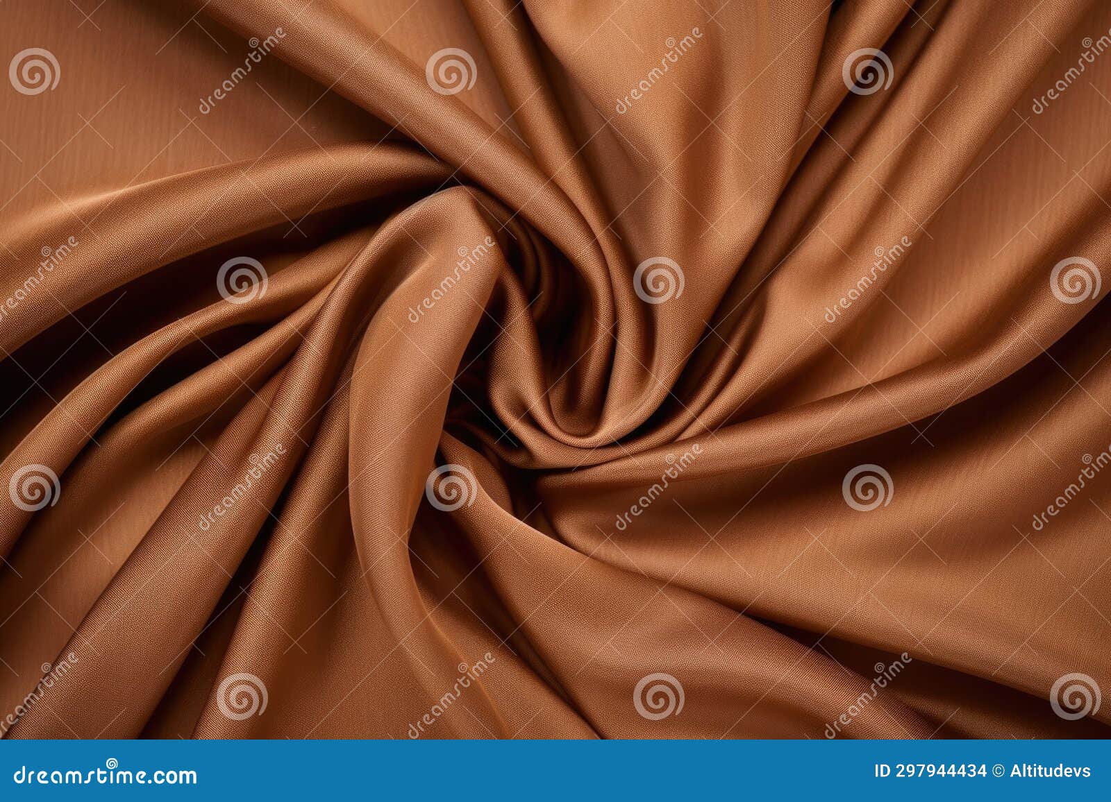 Folded Brown Silk Fabric with Rich Texture Stock Photo - Image of soft ...