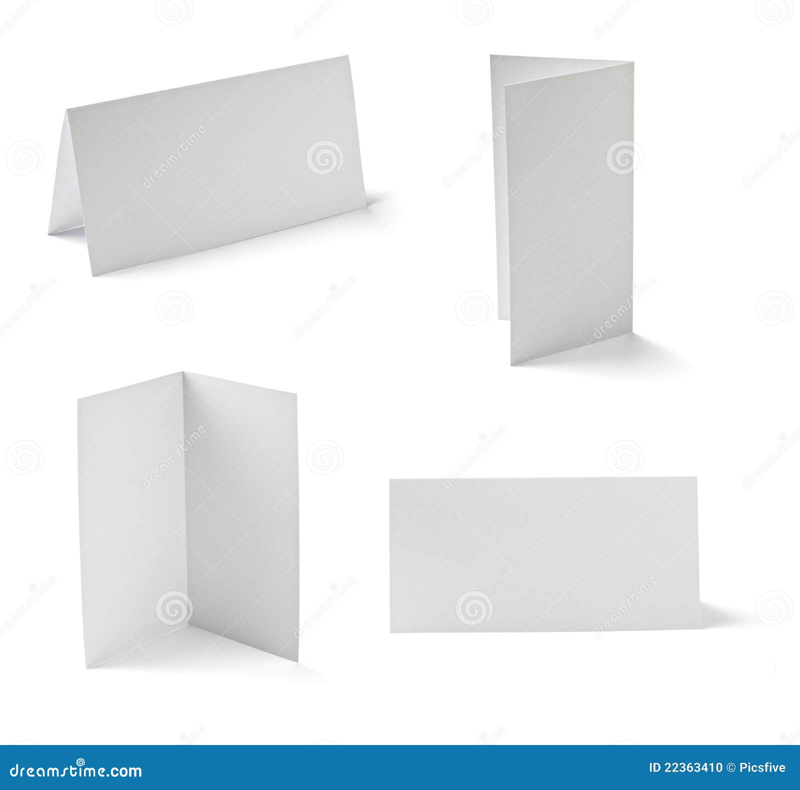 Folded card stock photo. Image of collection, blank, celebration - 22363410