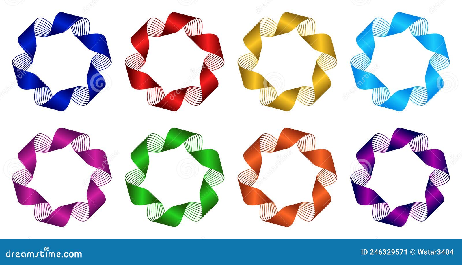 Circle Ribbons Infographics Vector Illustration | CartoonDealer.com ...