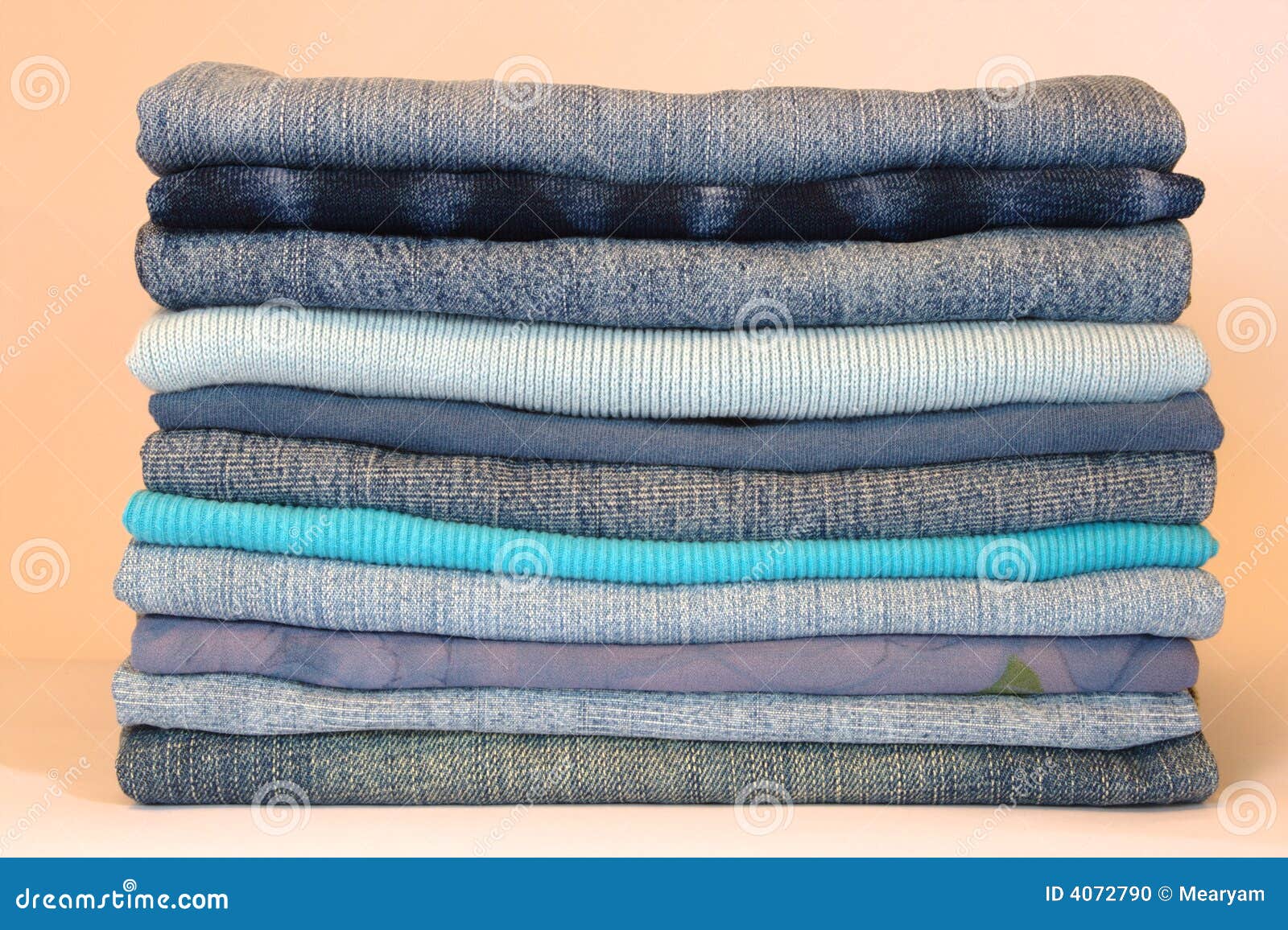 Folded clothes stock photo. Image of clothes, clothing - 4072790