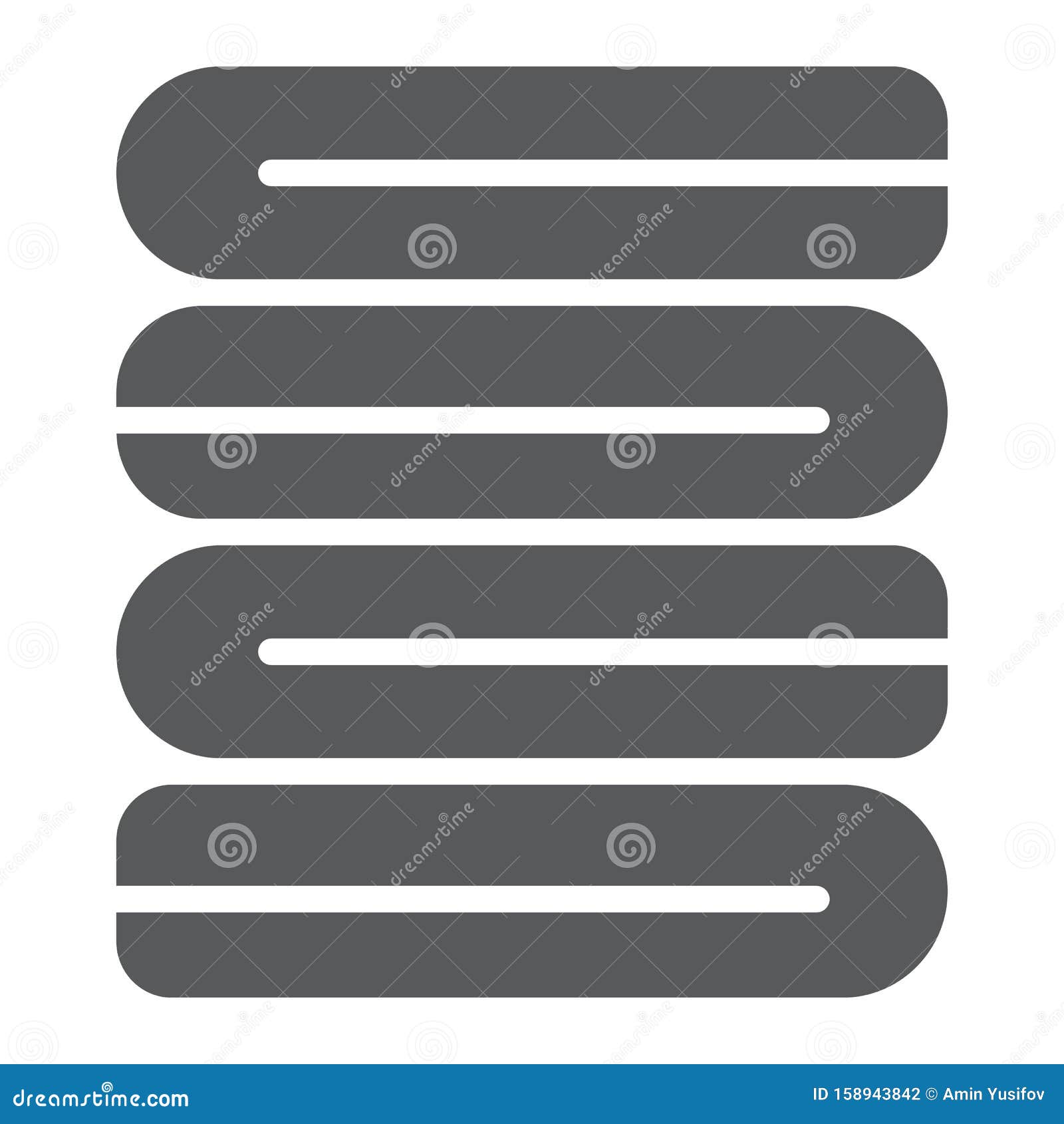 Folded Clothes Glyph Icon, Laundry and Wash, Folded Towels Sign, Vector ...