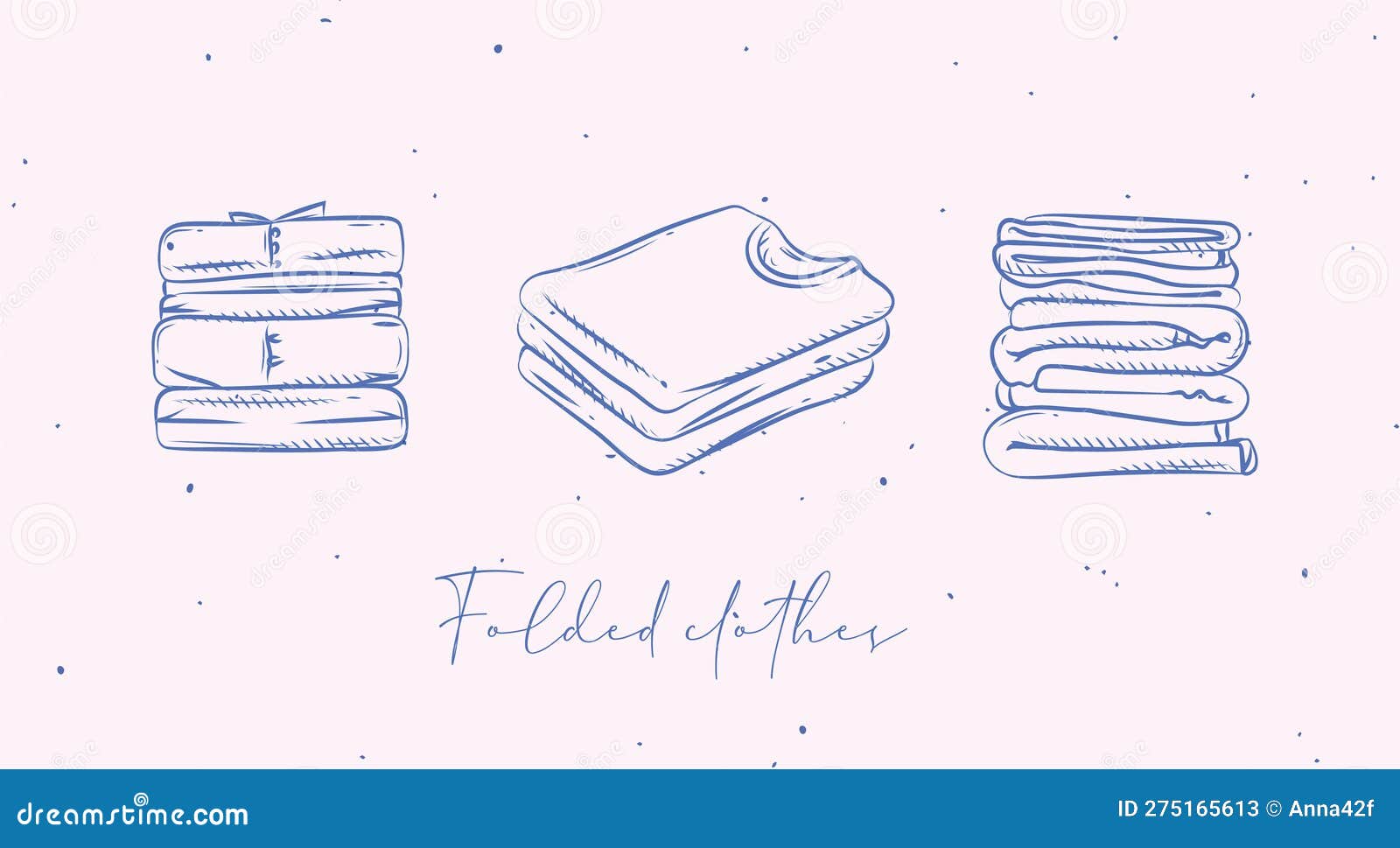 Folded Clothes Texture Stock Photo | CartoonDealer.com #350865054