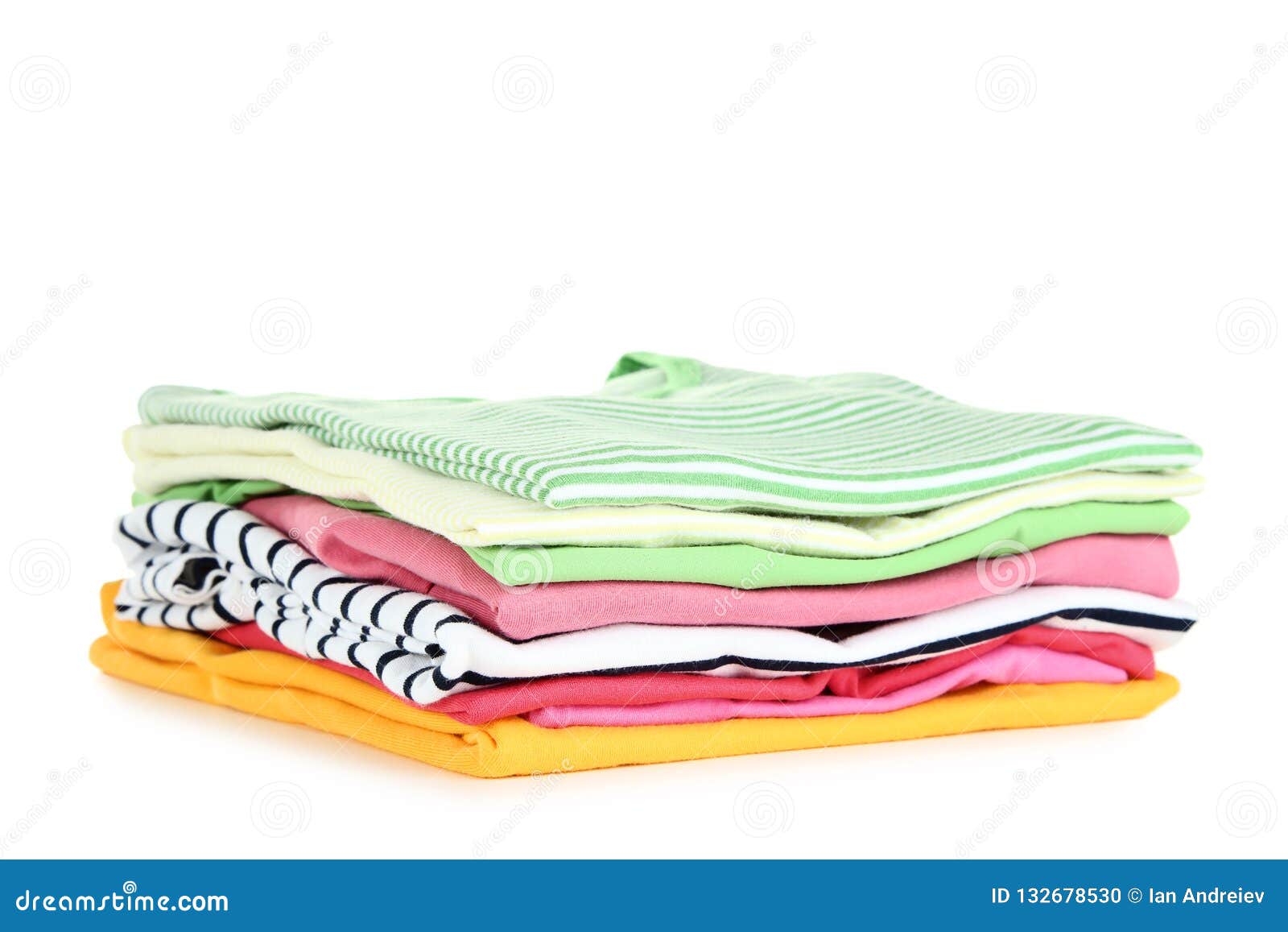 Folded clothes stock photo. Image of clothing, group - 132678530