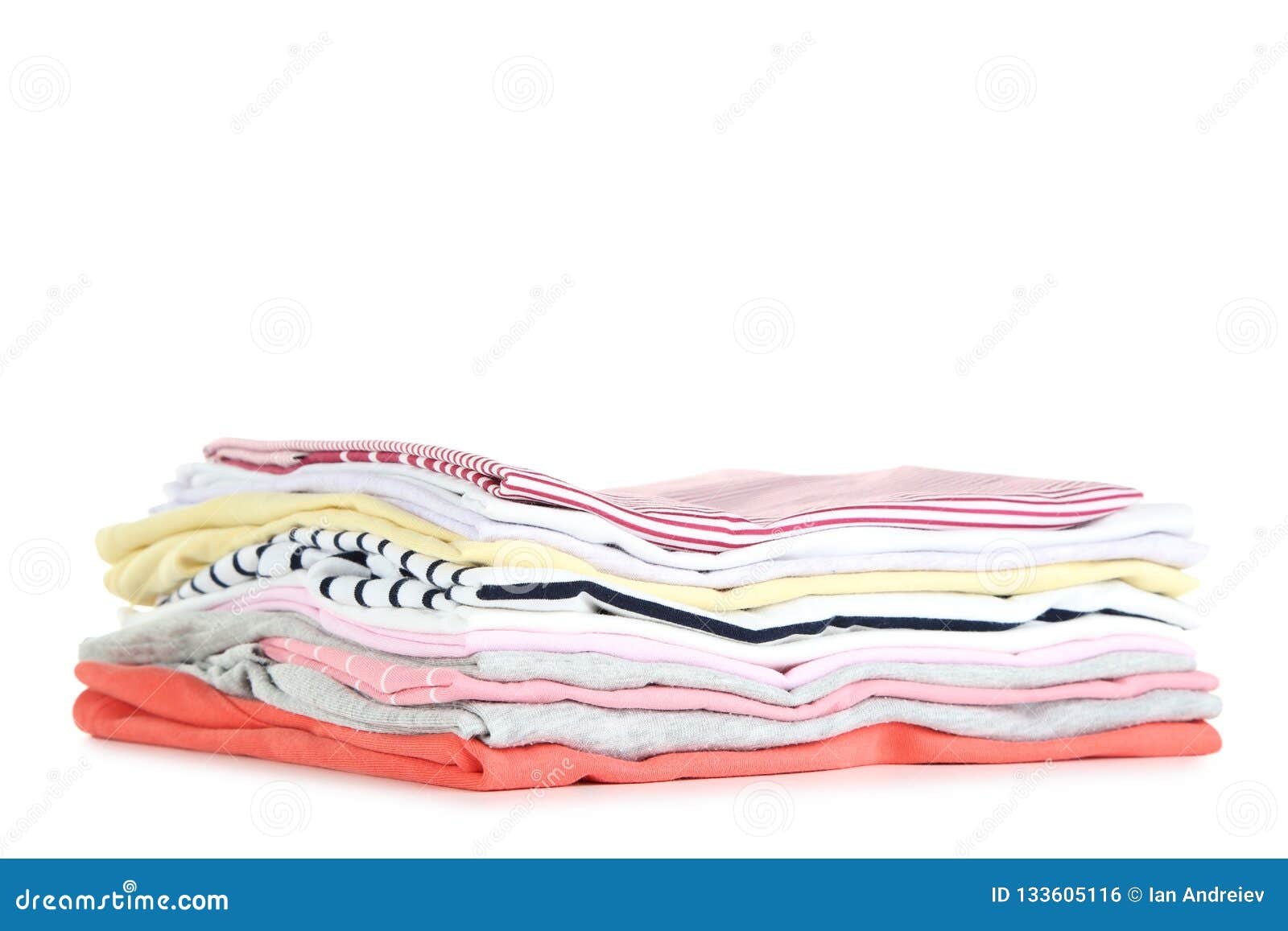 Folded clothes stock photo. Image of pattern, laundry - 133605116