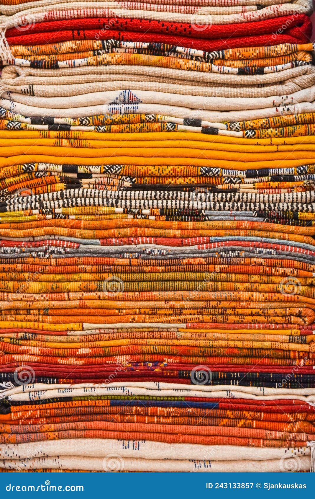 Folded Carpet Made Of Esparto Fibers Royalty-Free Stock Photography ...