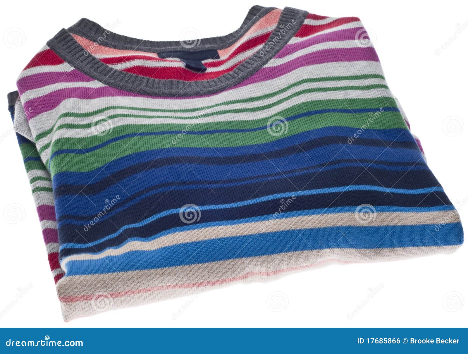 Folded Colorful Striped Sweater Stock Photo - Image of striped, folded ...