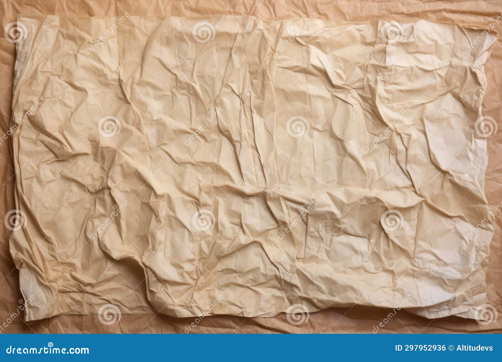Folded and Crumpled Old Envelope for an Uneven Surface Stock Photo ...