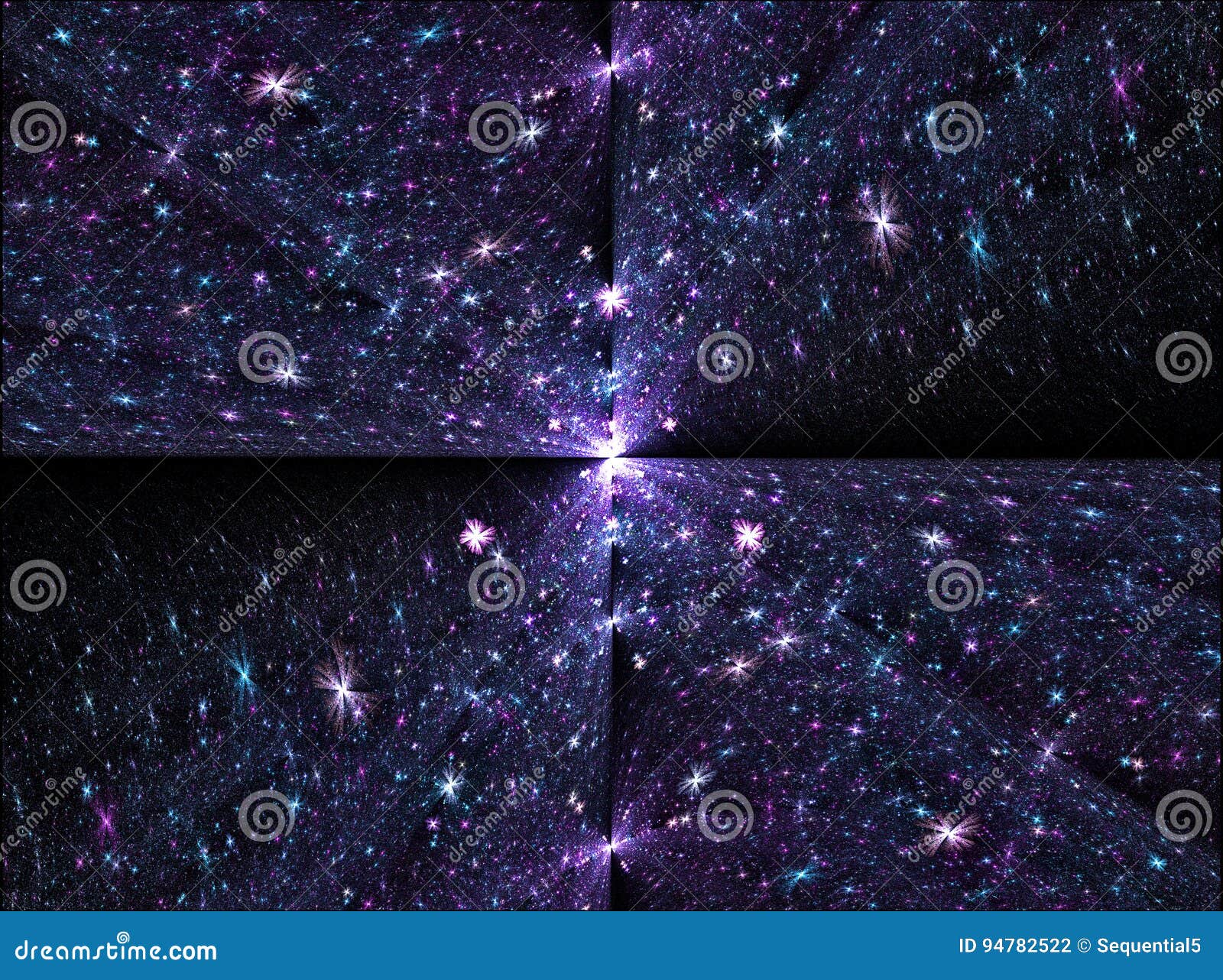 Folded deep space stock illustration. Illustration of cosmic - 94782522