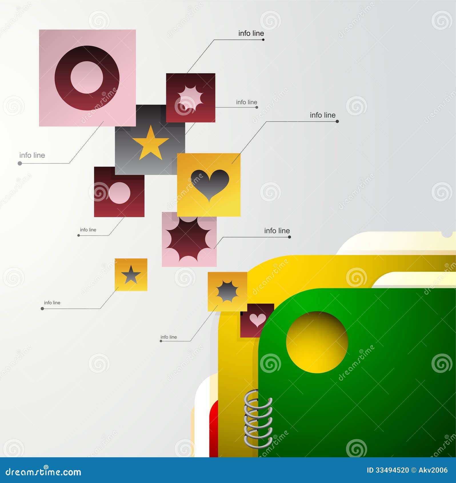 Folded documents stock vector. Illustration of decoration - 33494520