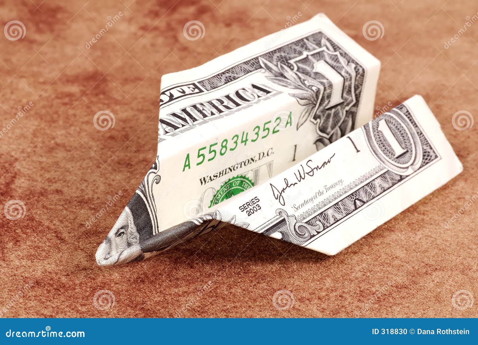 Folded Dollar stock photo. Image of cash, retail, banking - 318830