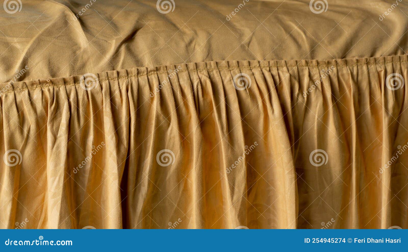 Folded Edge of Bed Cover Pattern Stock Photo - Image of pillow ...