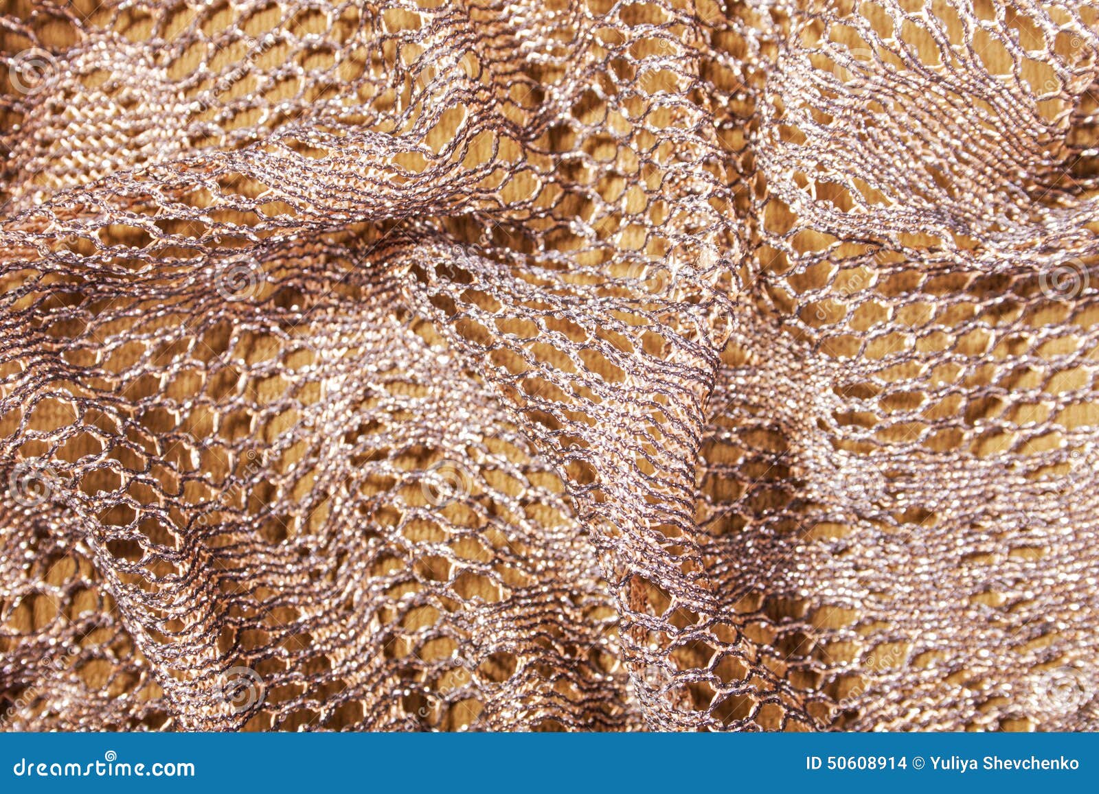 Folded Elegant Golden Lacy Background Stock Photo - Image of material ...
