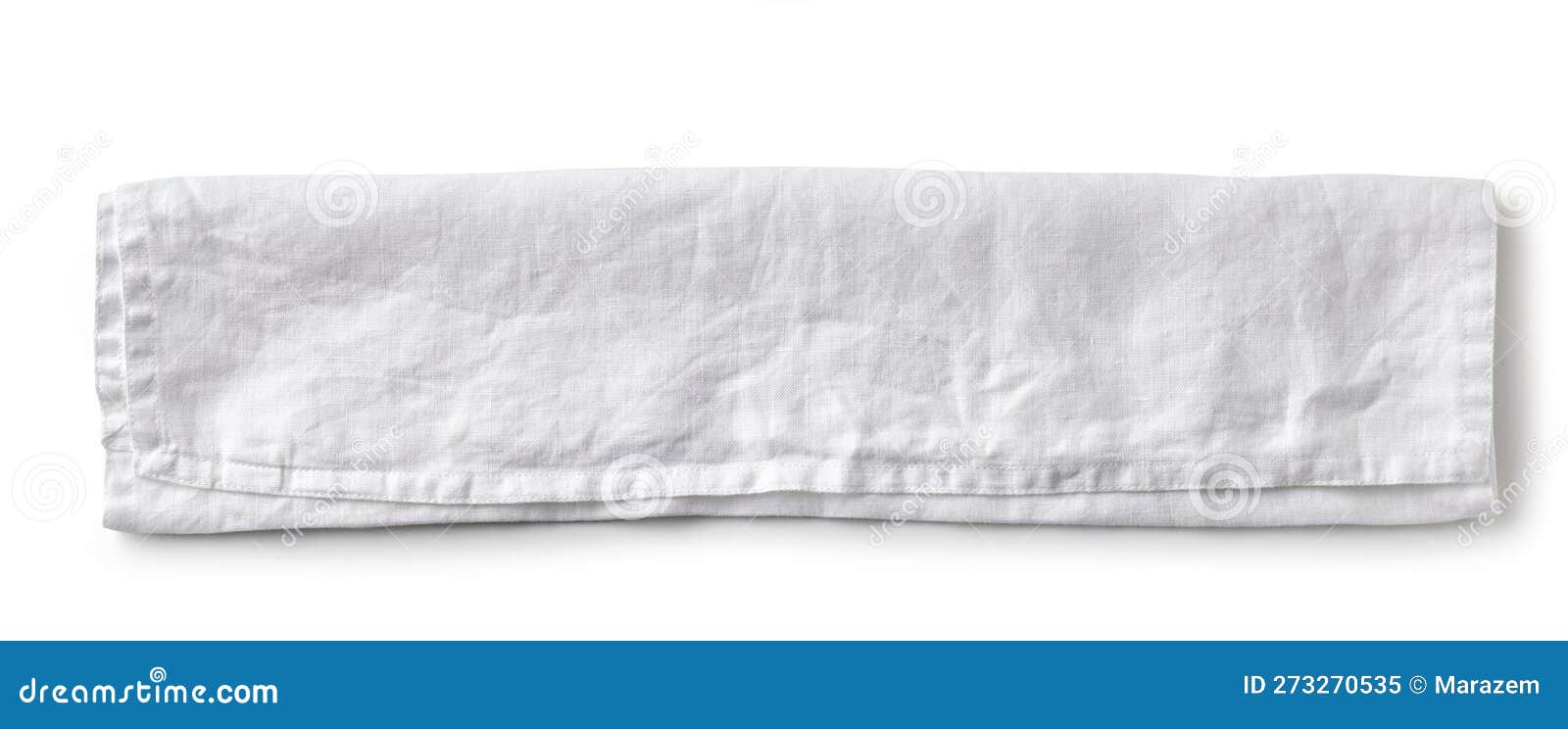 Folded Fabric Cotton Serviette Stock Image - Image of napkin, vintage ...