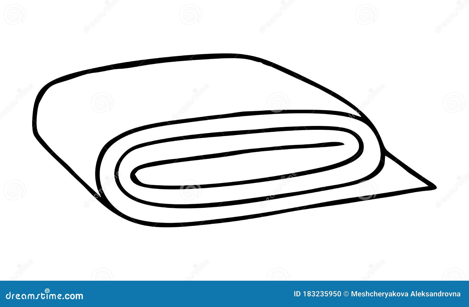 FOLDED FABRIC in the STYLE of DOODLE Stock Illustration - Illustration ...