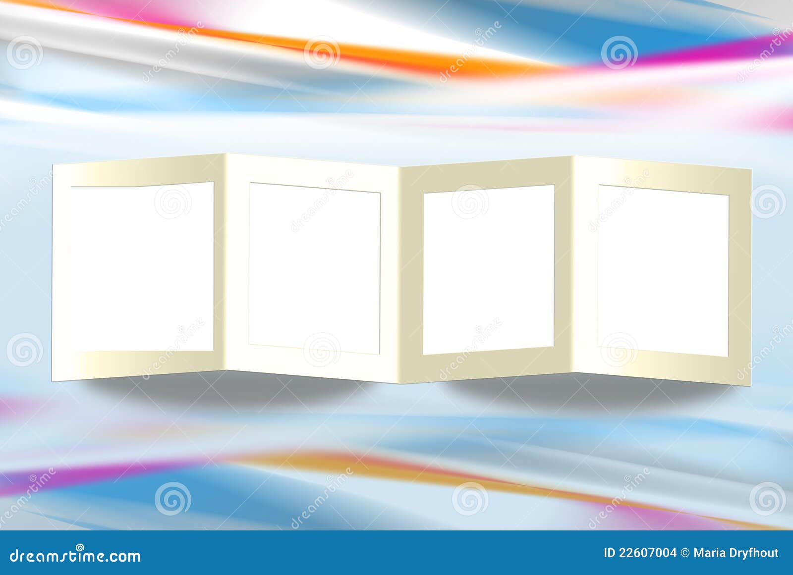 Folded frame on abstract stock illustration. Illustration of ...