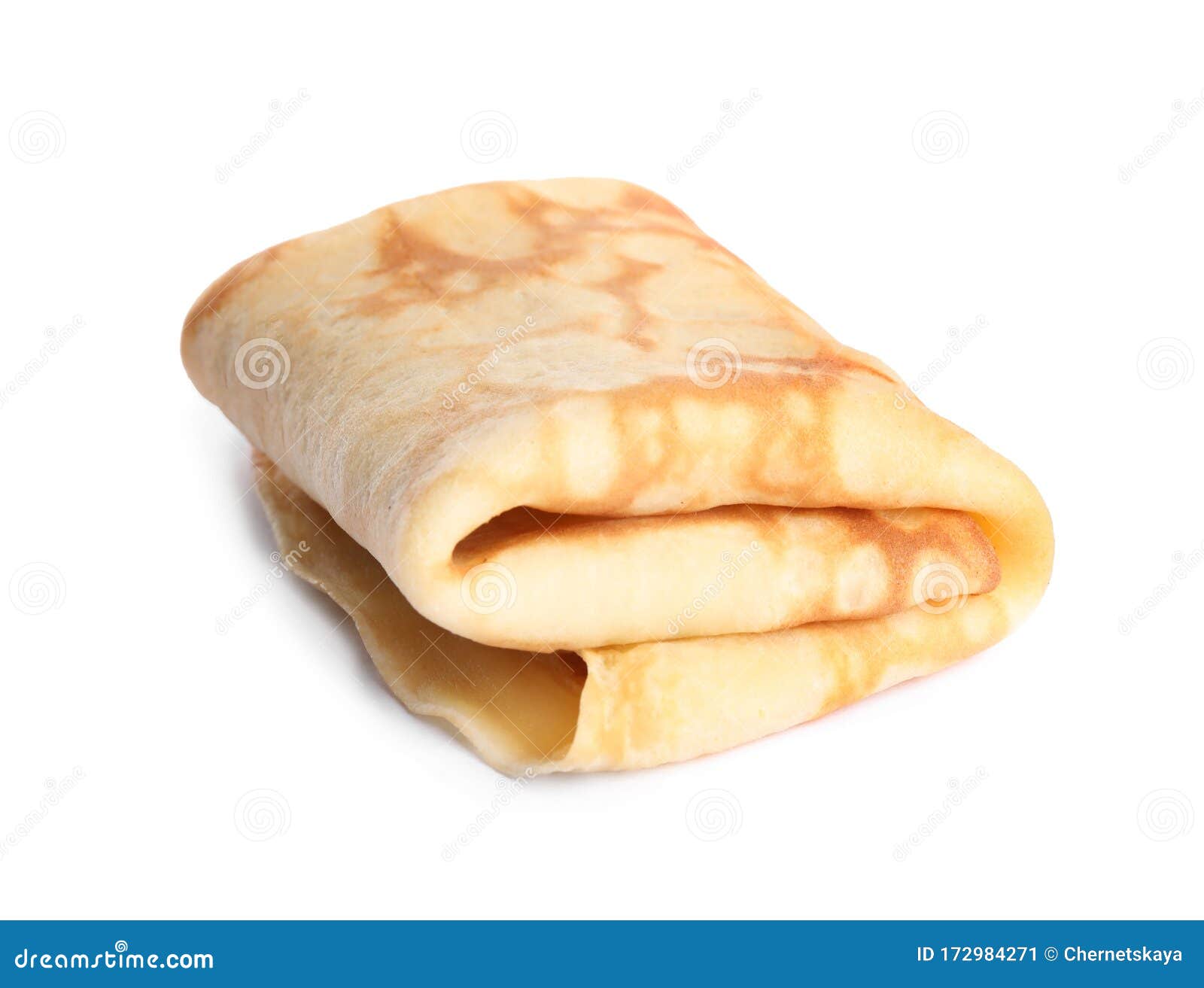 Folded Fresh Thin Pancake Isolated Stock Image - Image of delicious, blini: 172984271