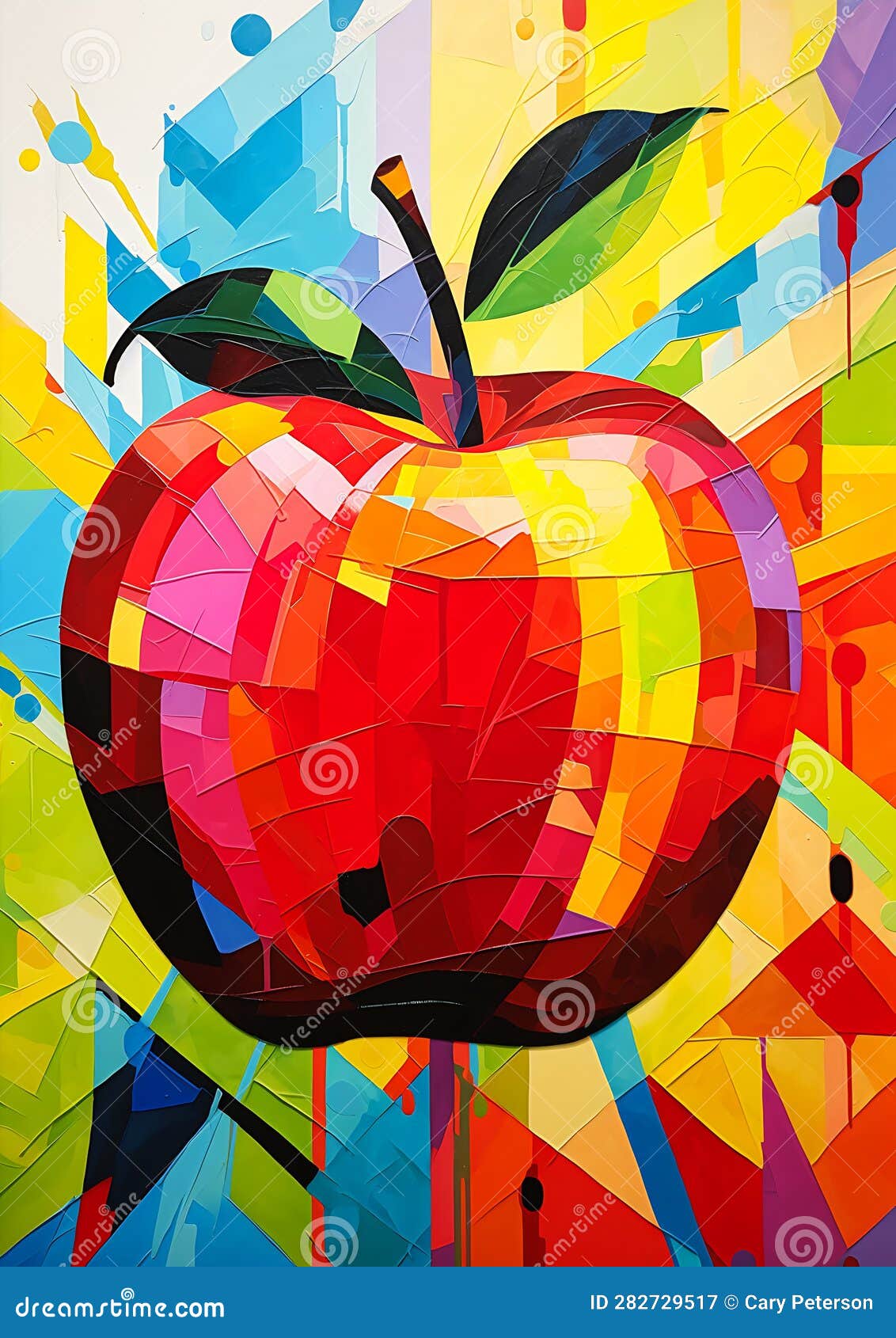 Folded Geometry in a Bright, Abstract Background Stock Illustration ...