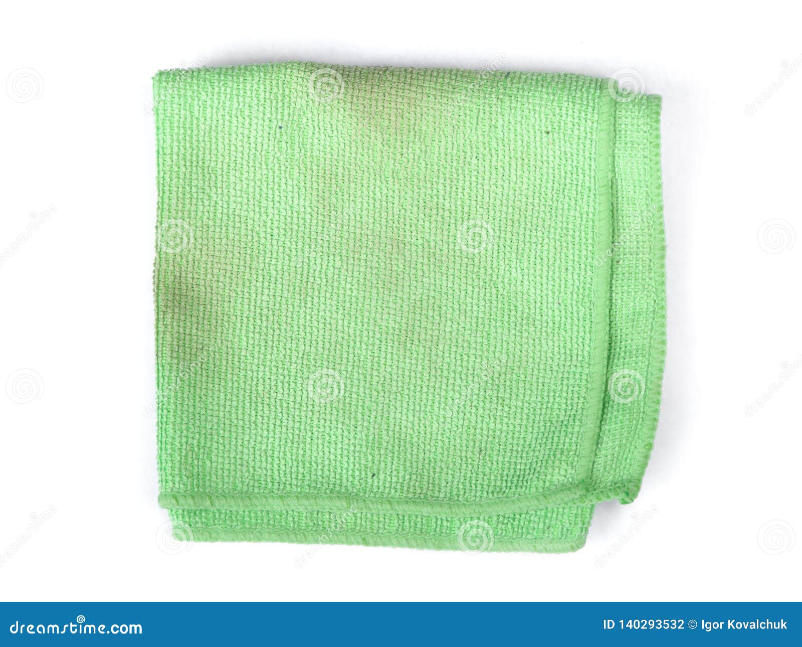 Folded Green Microfiber Cloth Stock Photo - Image of dust, polish ...