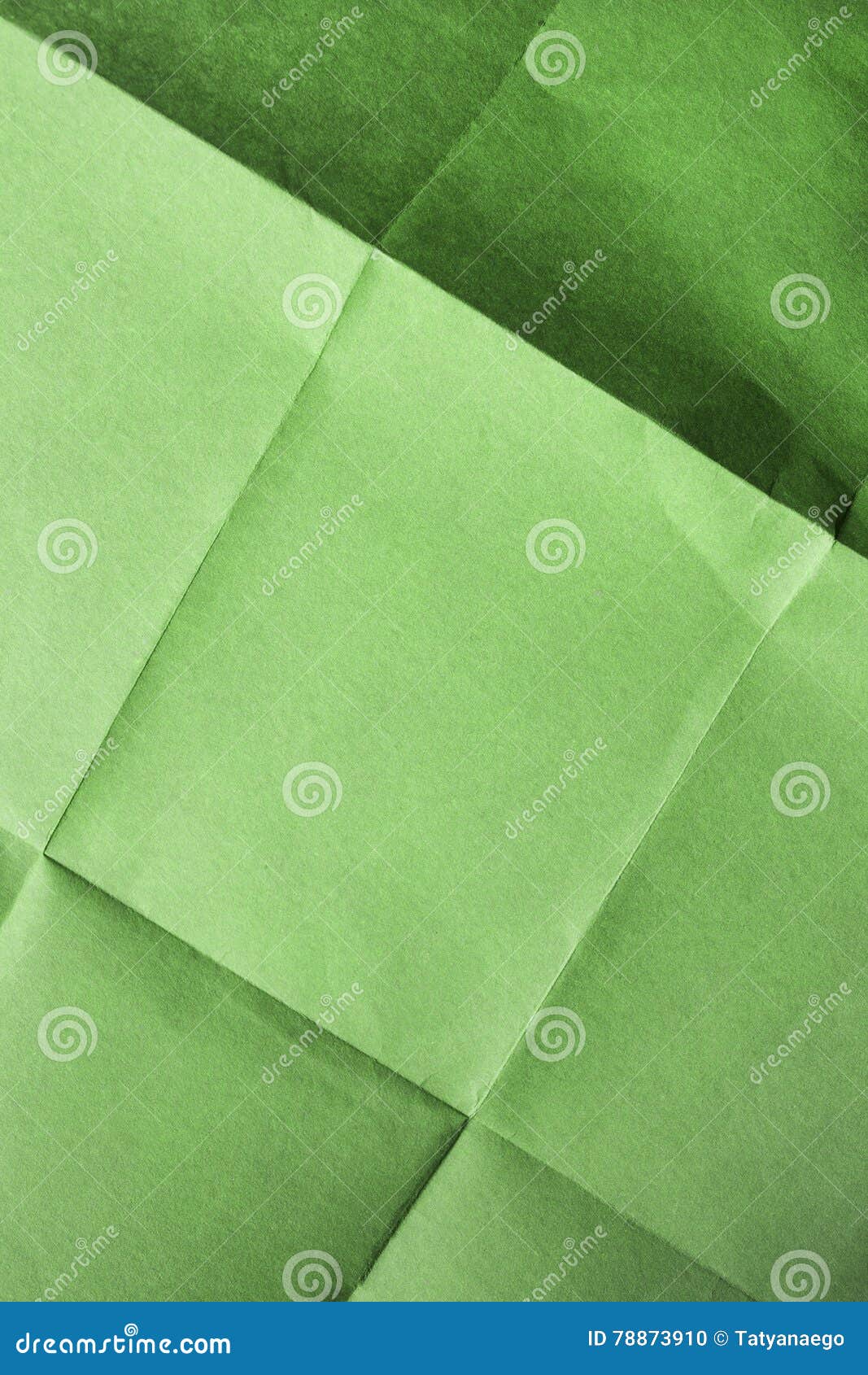 Folded green paper stock photo. Image of abstract, detail - 78873910
