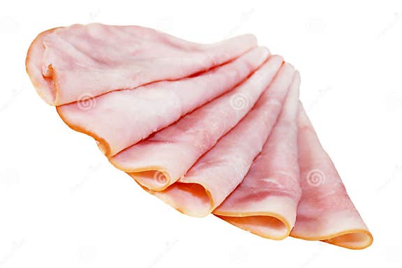 Folded Hams stock photo. Image of protein, sausage, white - 14353660