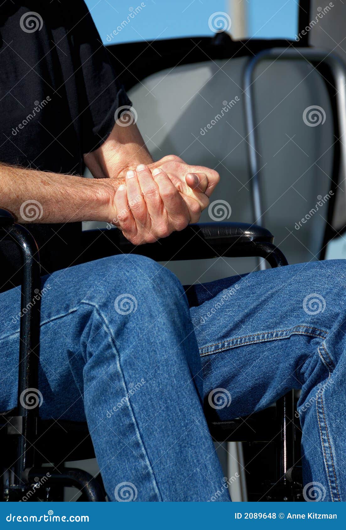 Folded Hands in a Wheelchair Stock Photo - Image of people, impaired ...