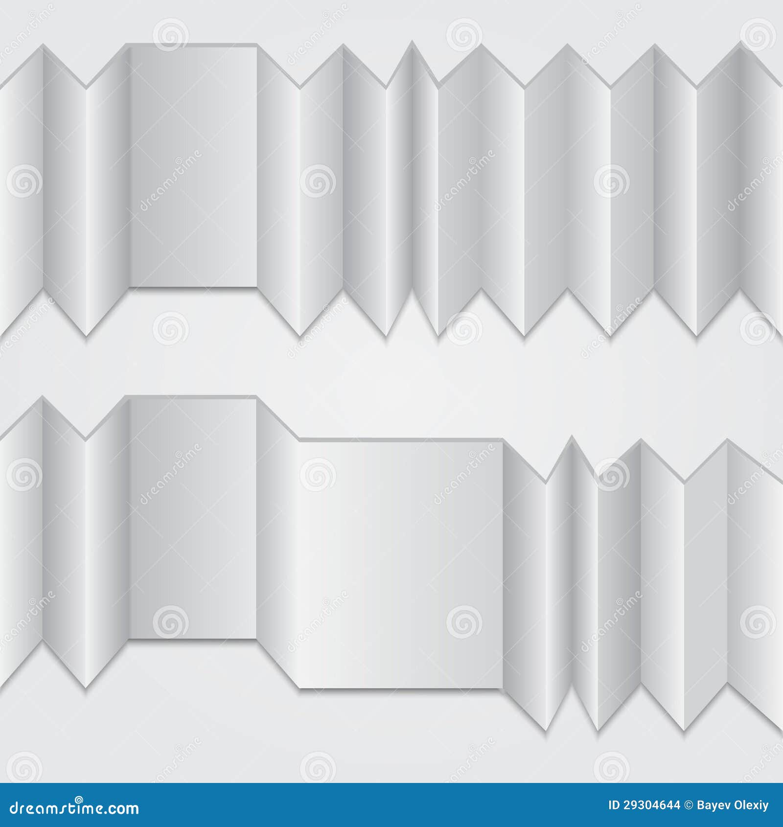 Folded Harmonica Paper with Place for Your Text Stock Vector ...