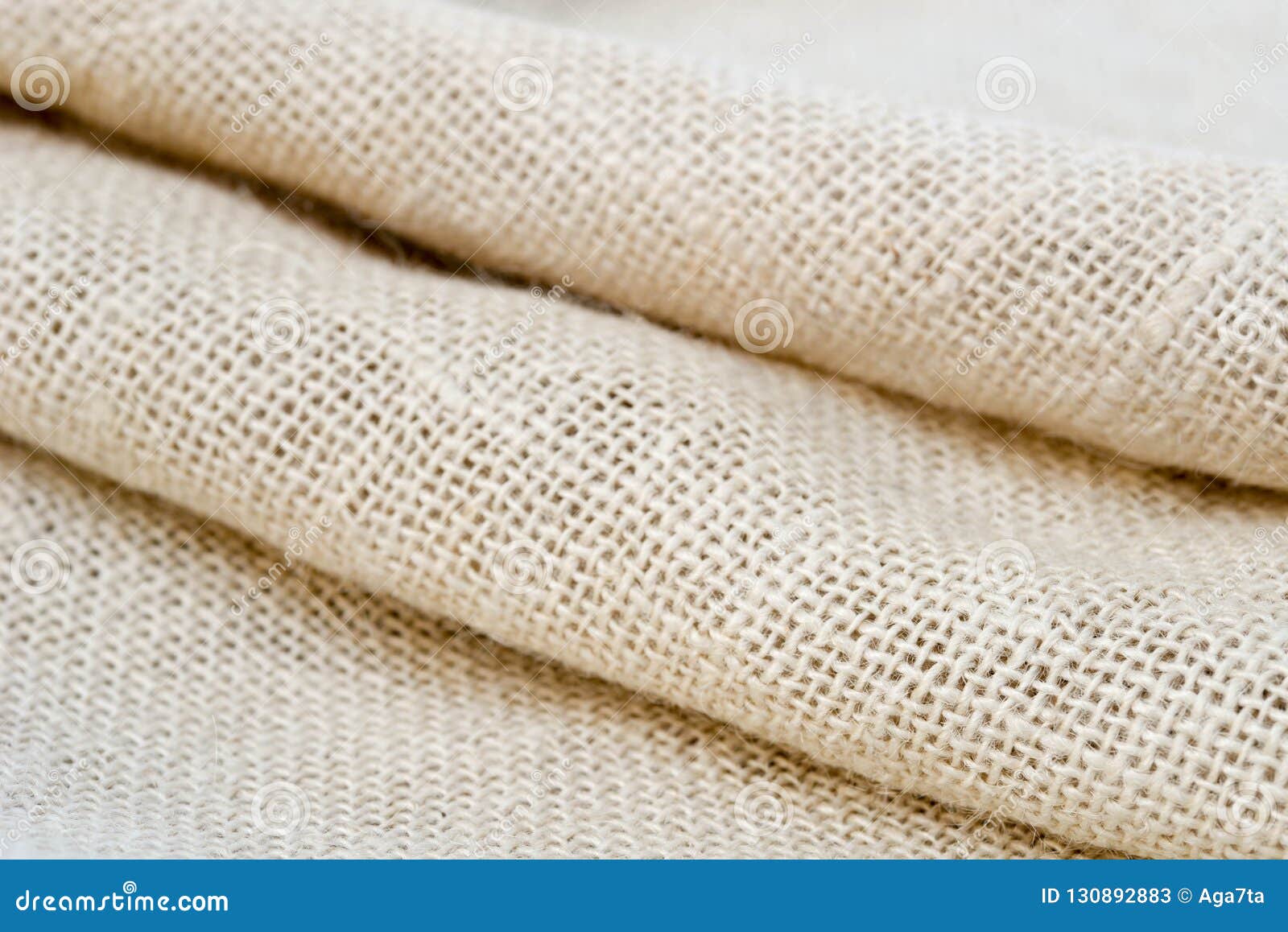 Folded jute textile macro stock image. Image of folded - 130892883