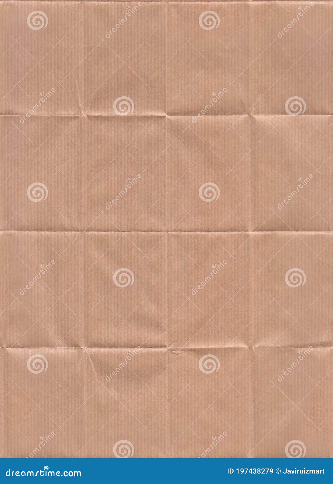 Folded Kraft Paper Texture, Seamless Pattern Stock Image - Image of ...
