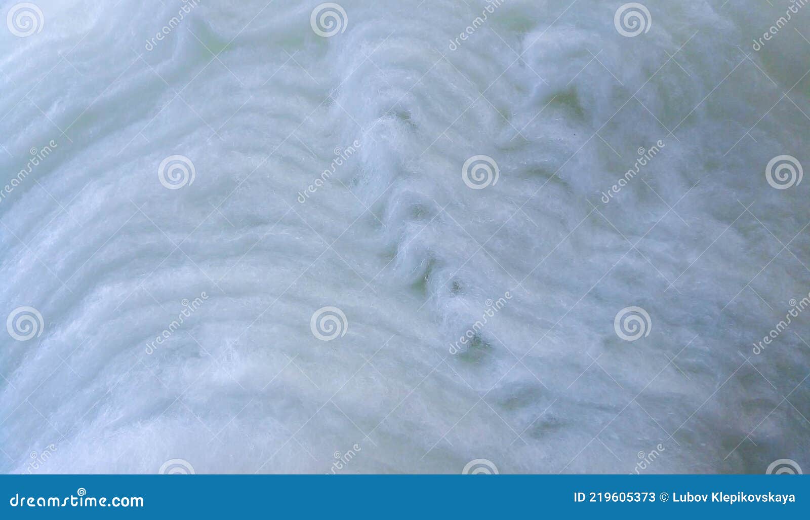 Folded Layers of White Fluffy Sintepon in the Garment Industry Stock ...