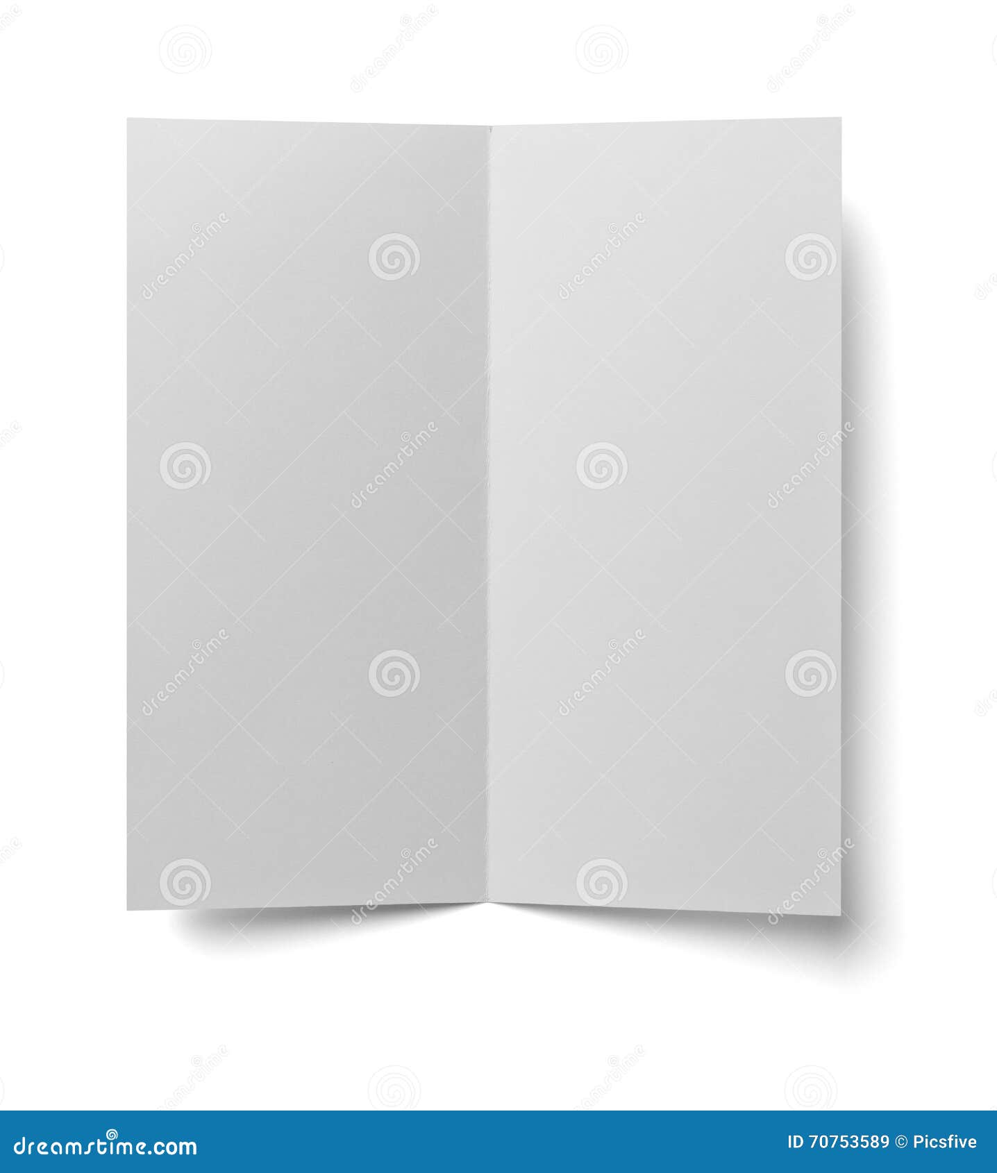 Folded Leaflet White Blank Paper Template Book Royalty-Free Stock ...