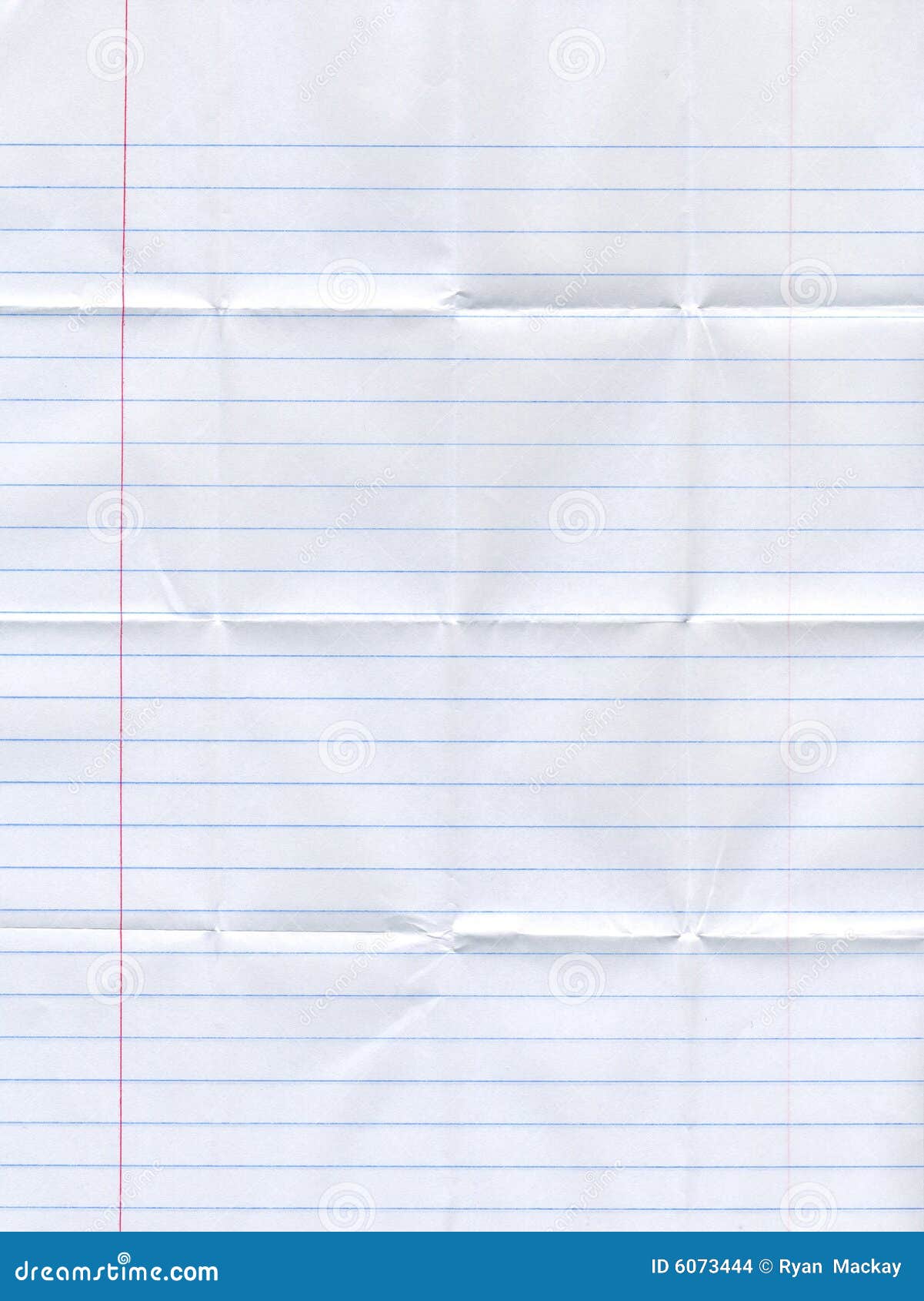 Folded lined paper stock photo. Image of white, fold, folded - 6073444