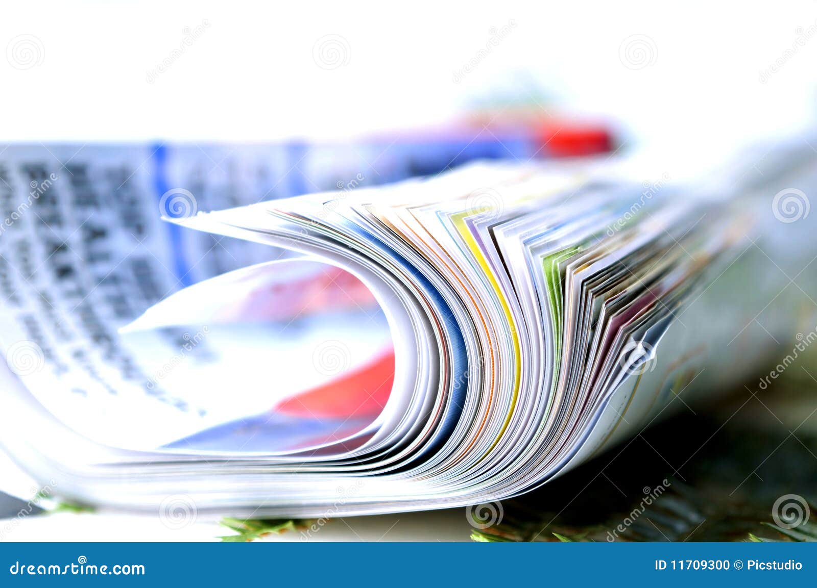 Folded magazine stock photo. Image of isolated, education - 11709300