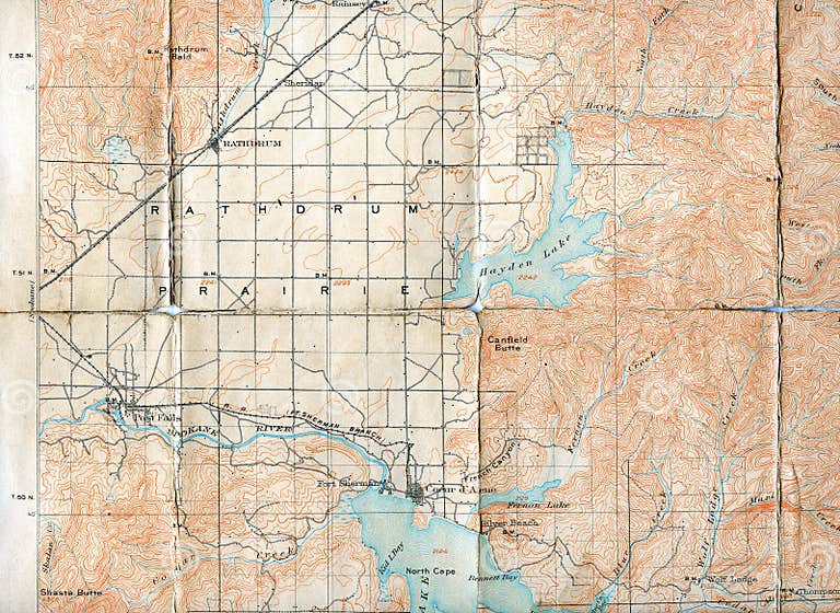1903 Folded Map stock image. Image of tear, grungy, folded - 36478403