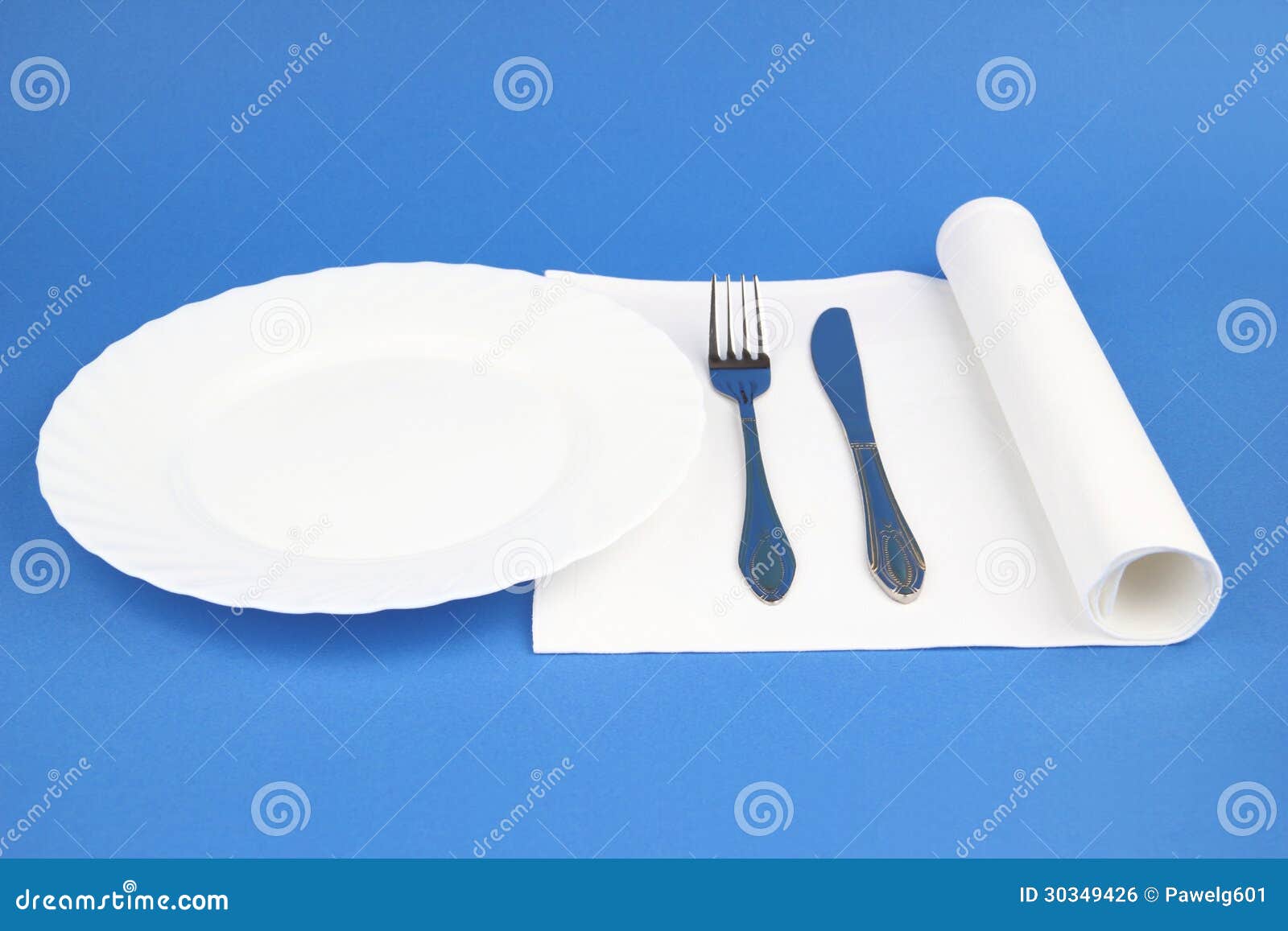 Folded napkin stock photo. Image of white, table, restaurant - 30349426