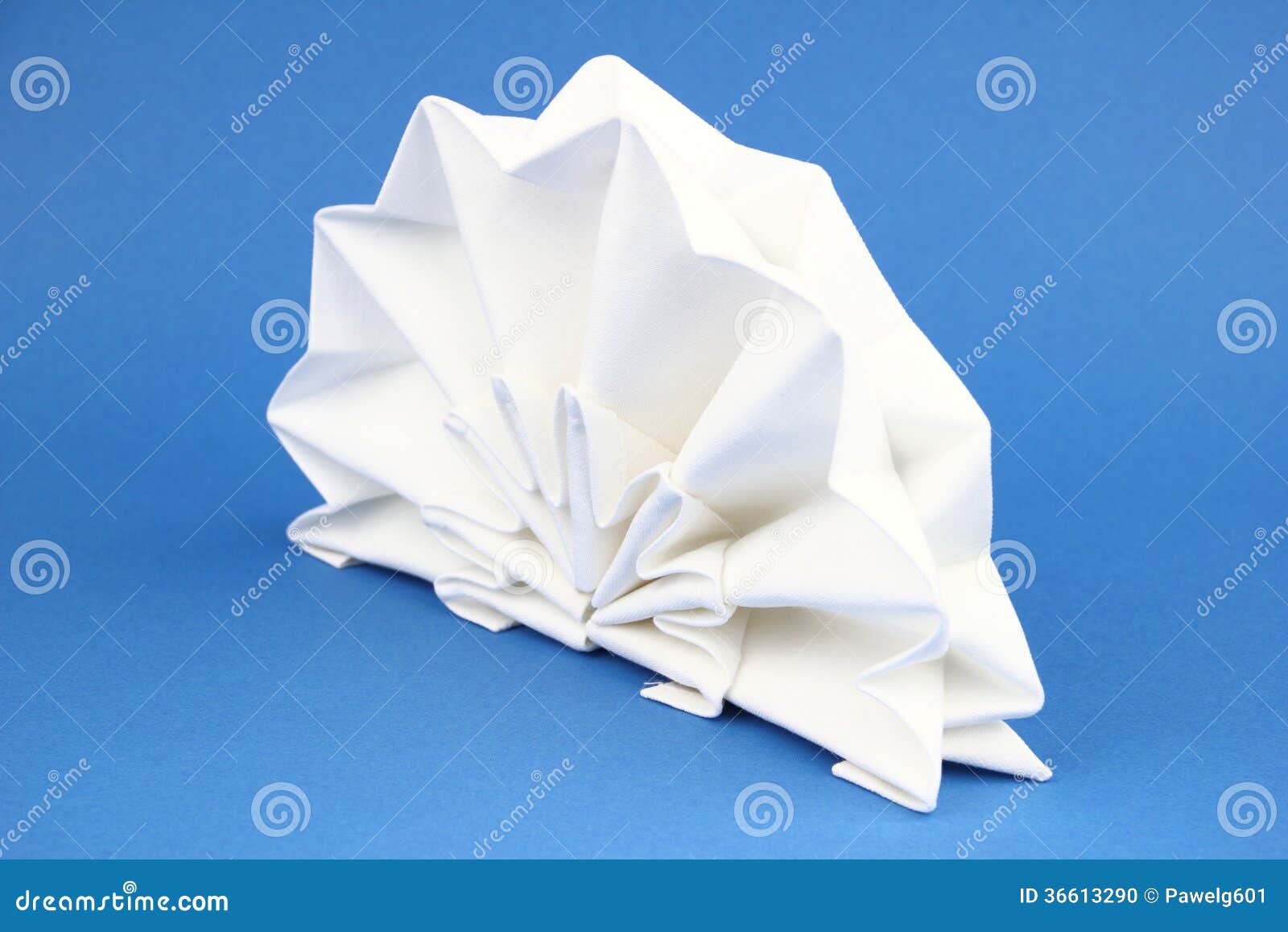 Folded napkin stock photo. Image of napkin, table, standing - 36613290