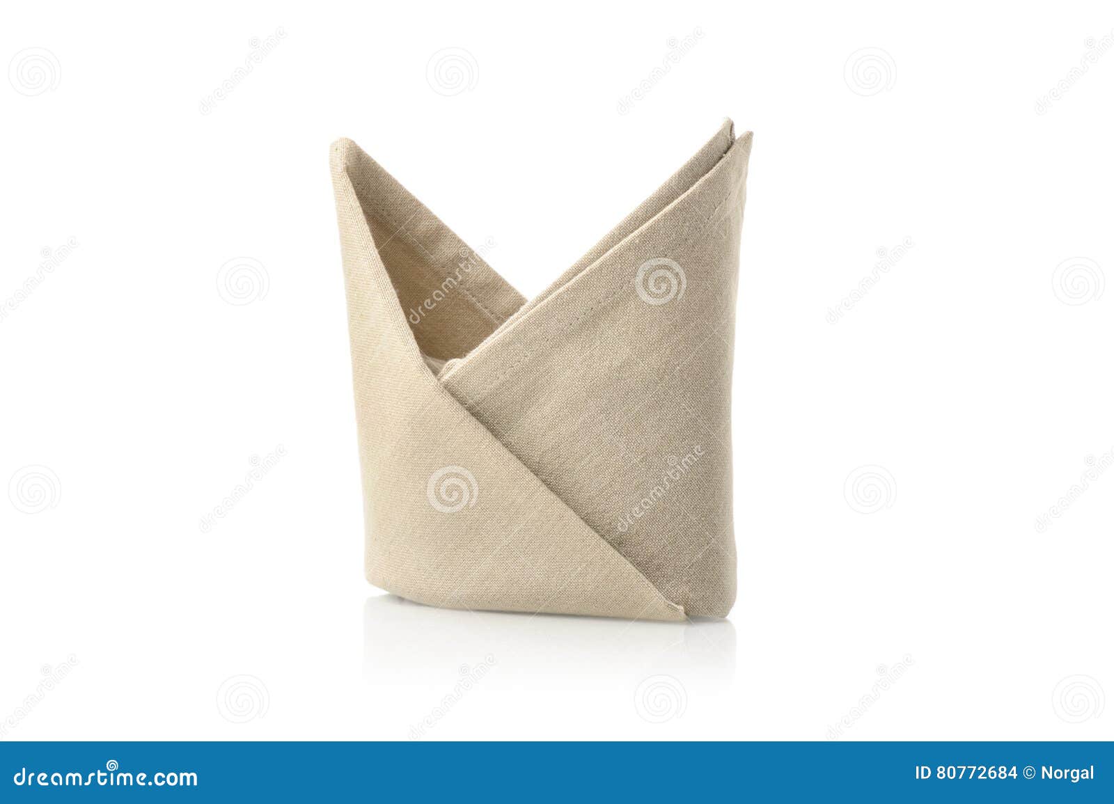Folded napkin stock photo. Image of cloth, decoration - 80772684