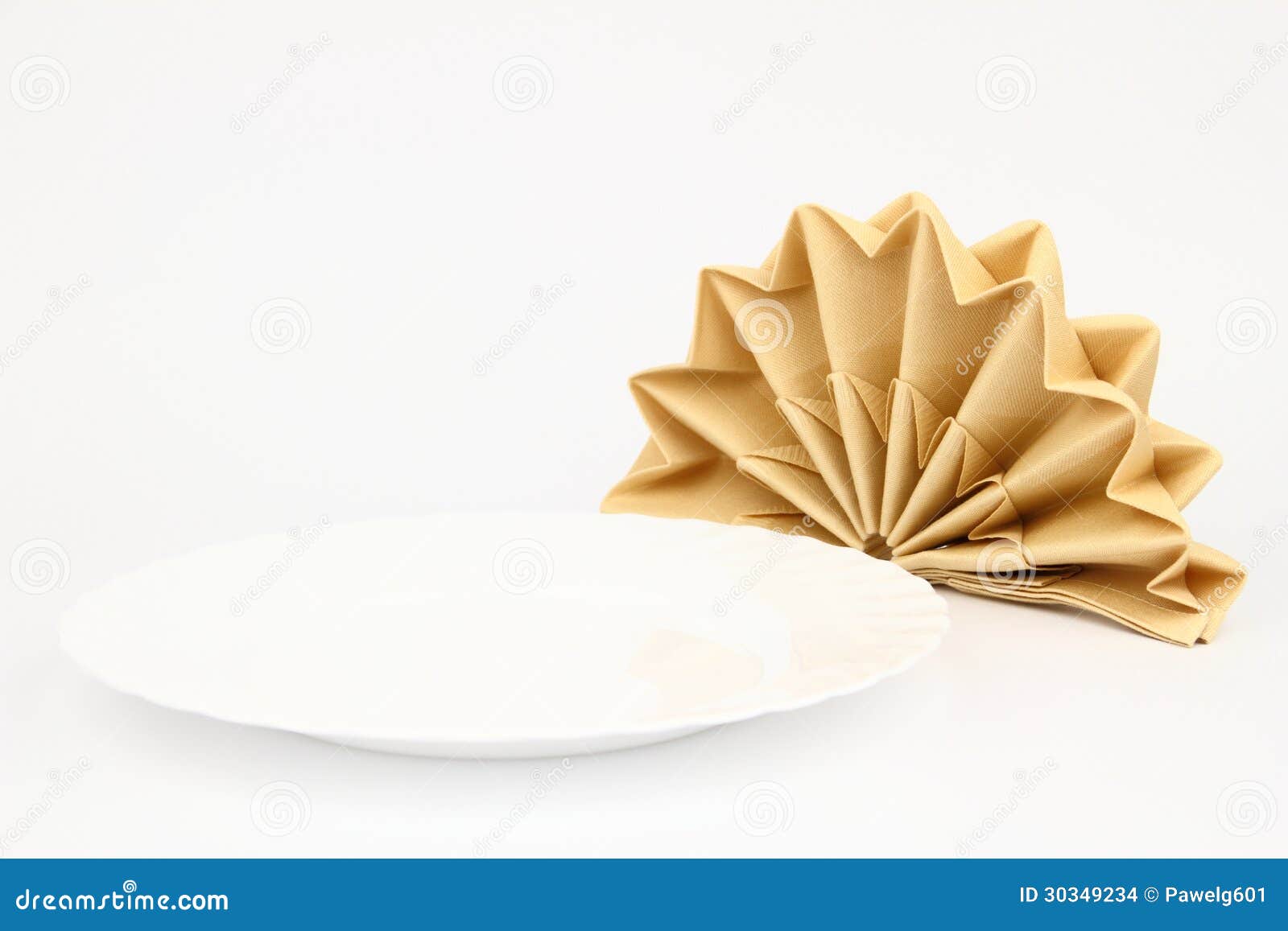 Folded napkin stock photo. Image of range, beige, folding - 30349234