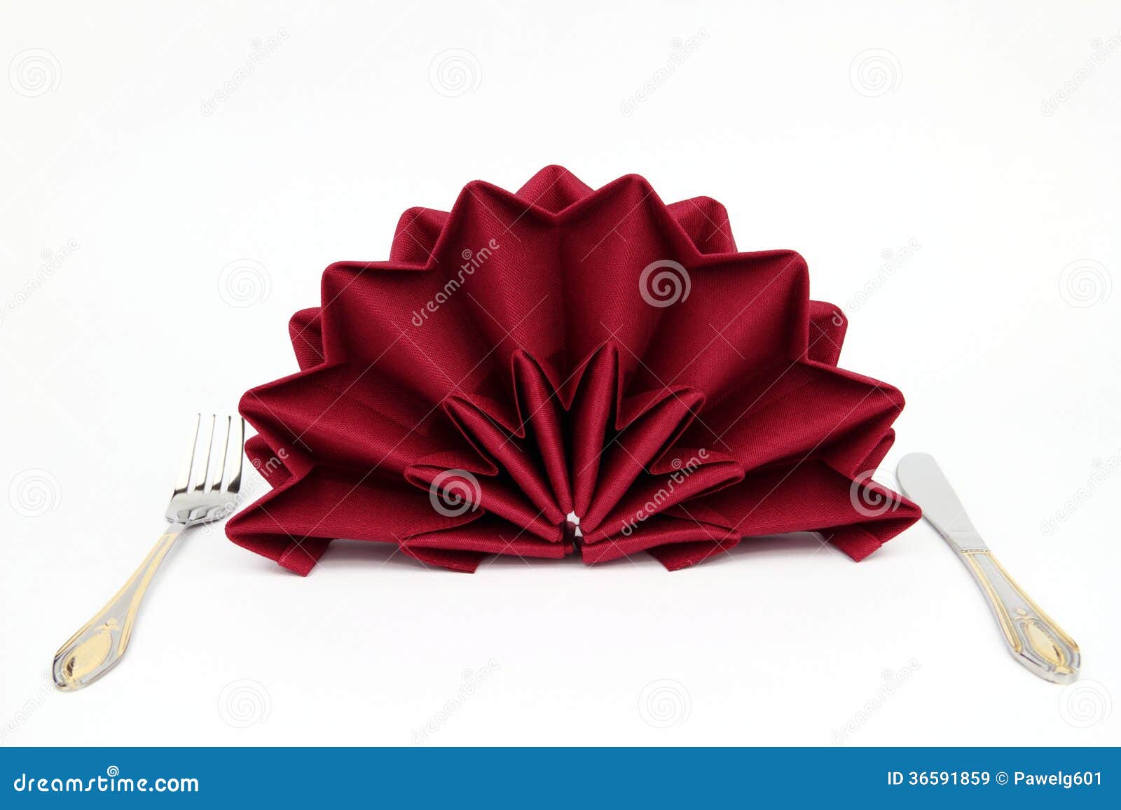 Folded napkin stock image. Image of napkin, standing - 36591859