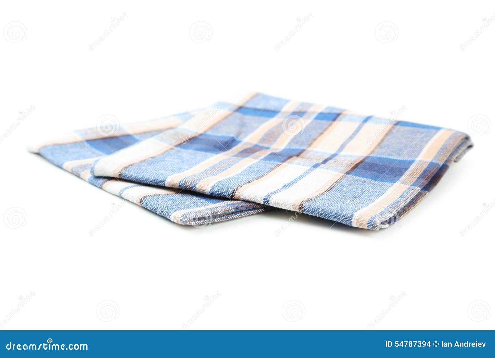 Folded napkin stock photo. Image of blue, dishware, fabric - 54787394