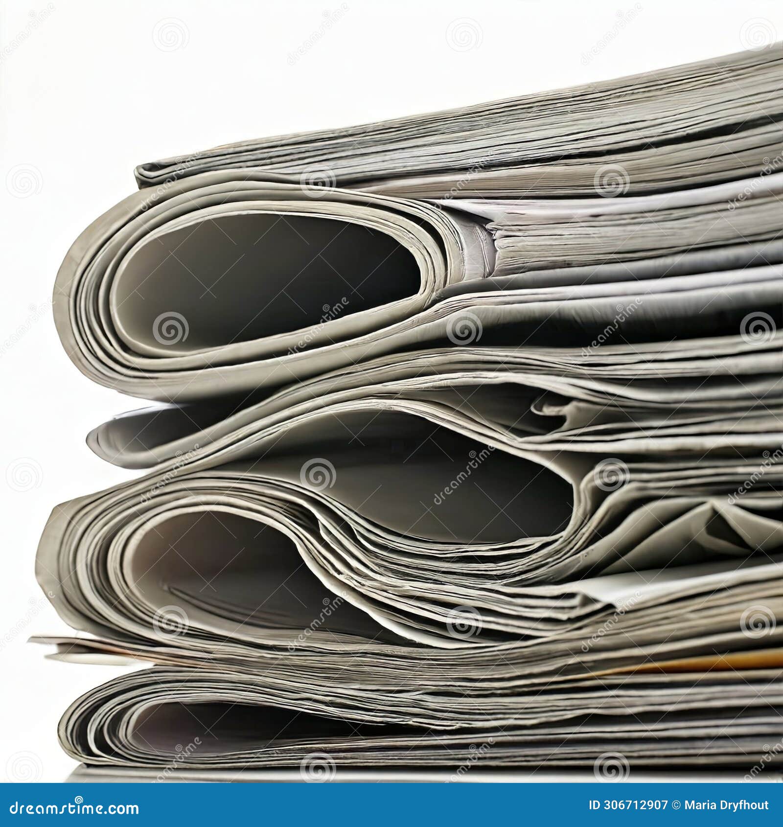 Newspaper Stack On White Background: Tadao Ando Inspired Matte Photo ...