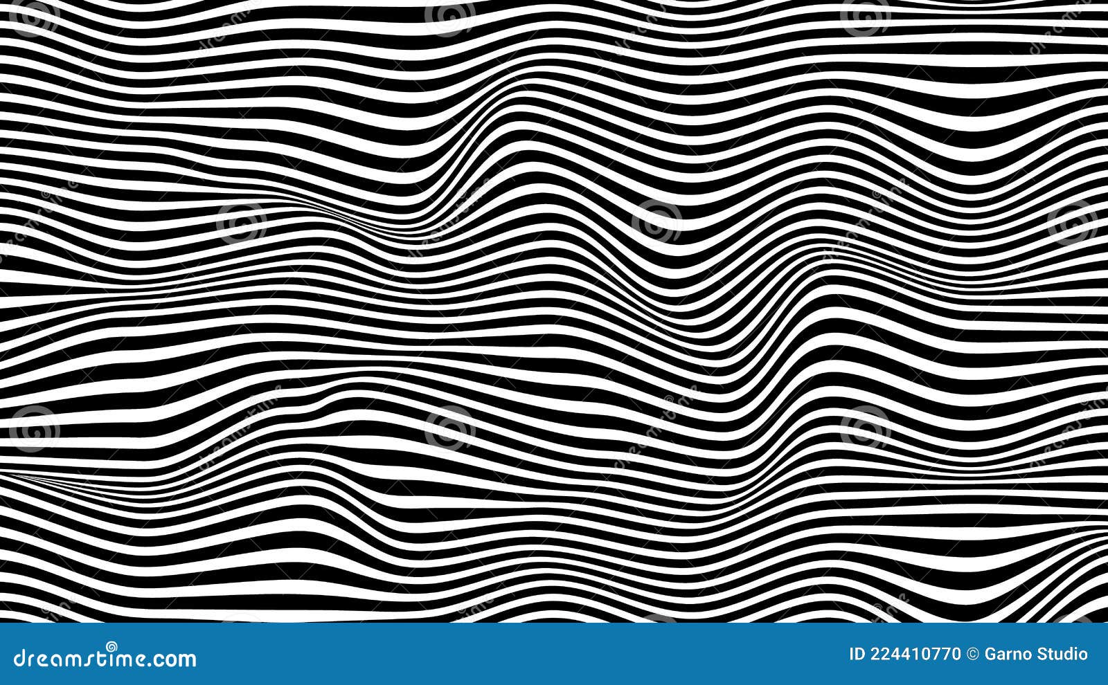 Illusion Of Wavy Rotation And Torsion Movement. Cartoon Vector ...