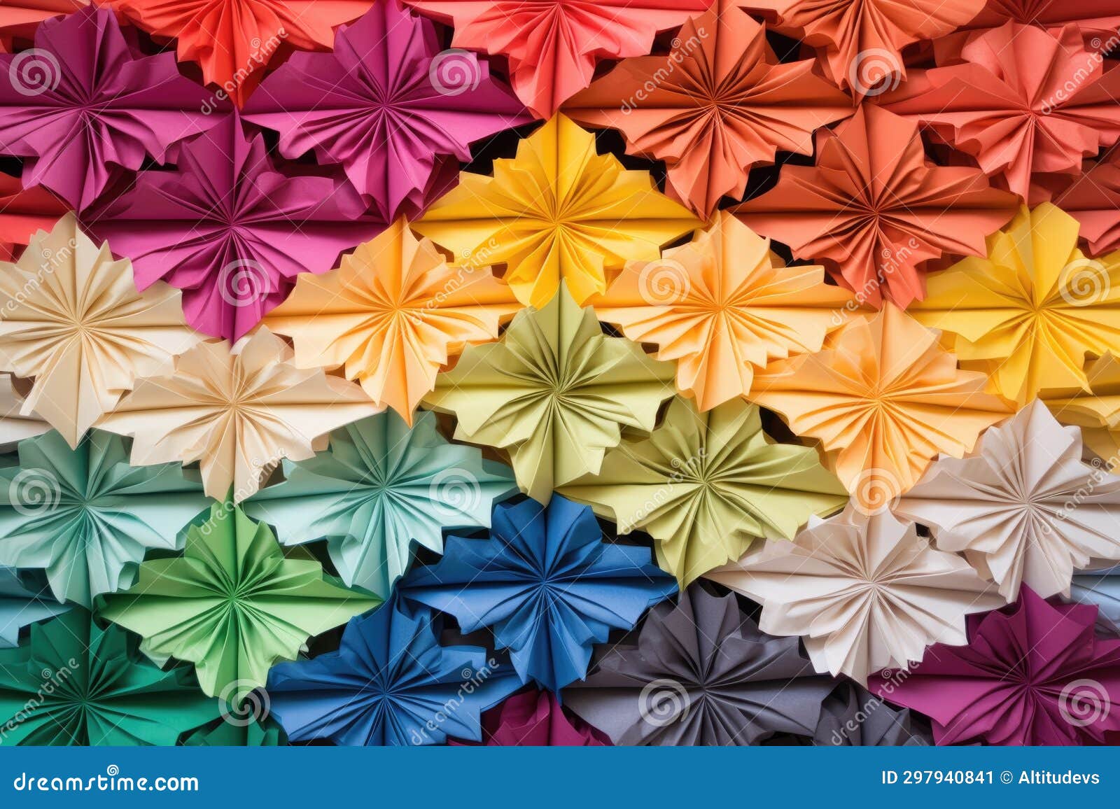 Folded origami paper stock image. Image of handmade - 297940841