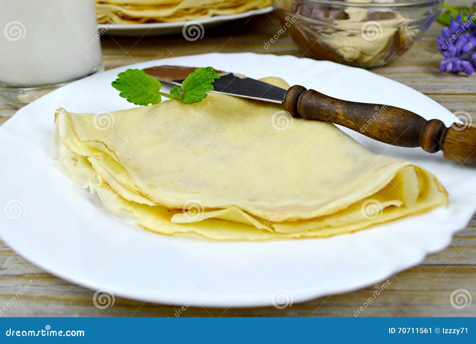 Folded pancake stock image. Image of background, gold - 70711561
